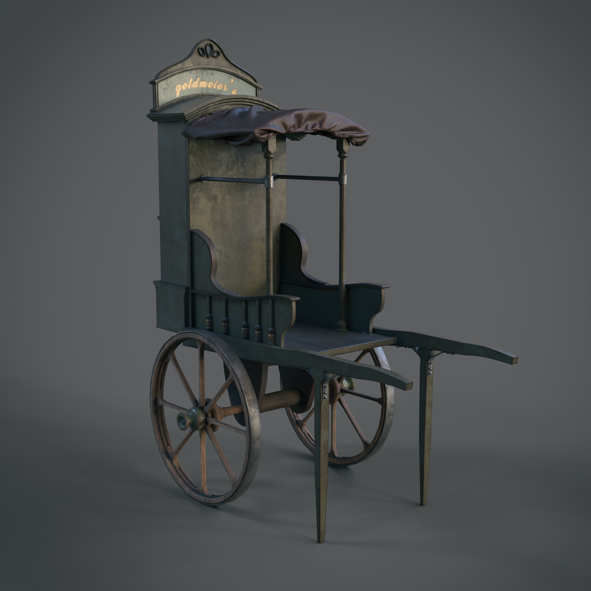 Fantasy Cart 3D model | CGTrader
