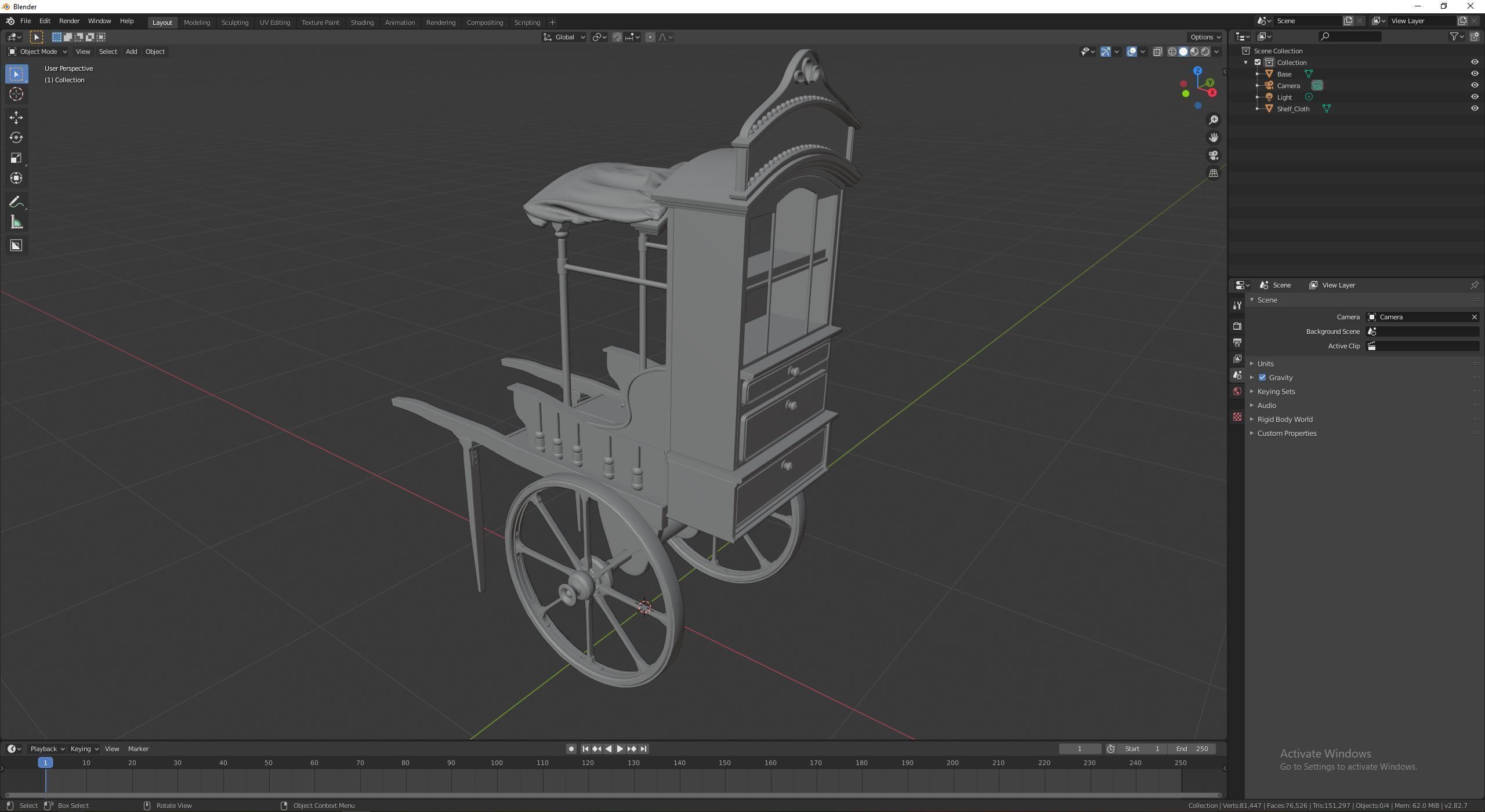 Fantasy Cart 3D model | CGTrader