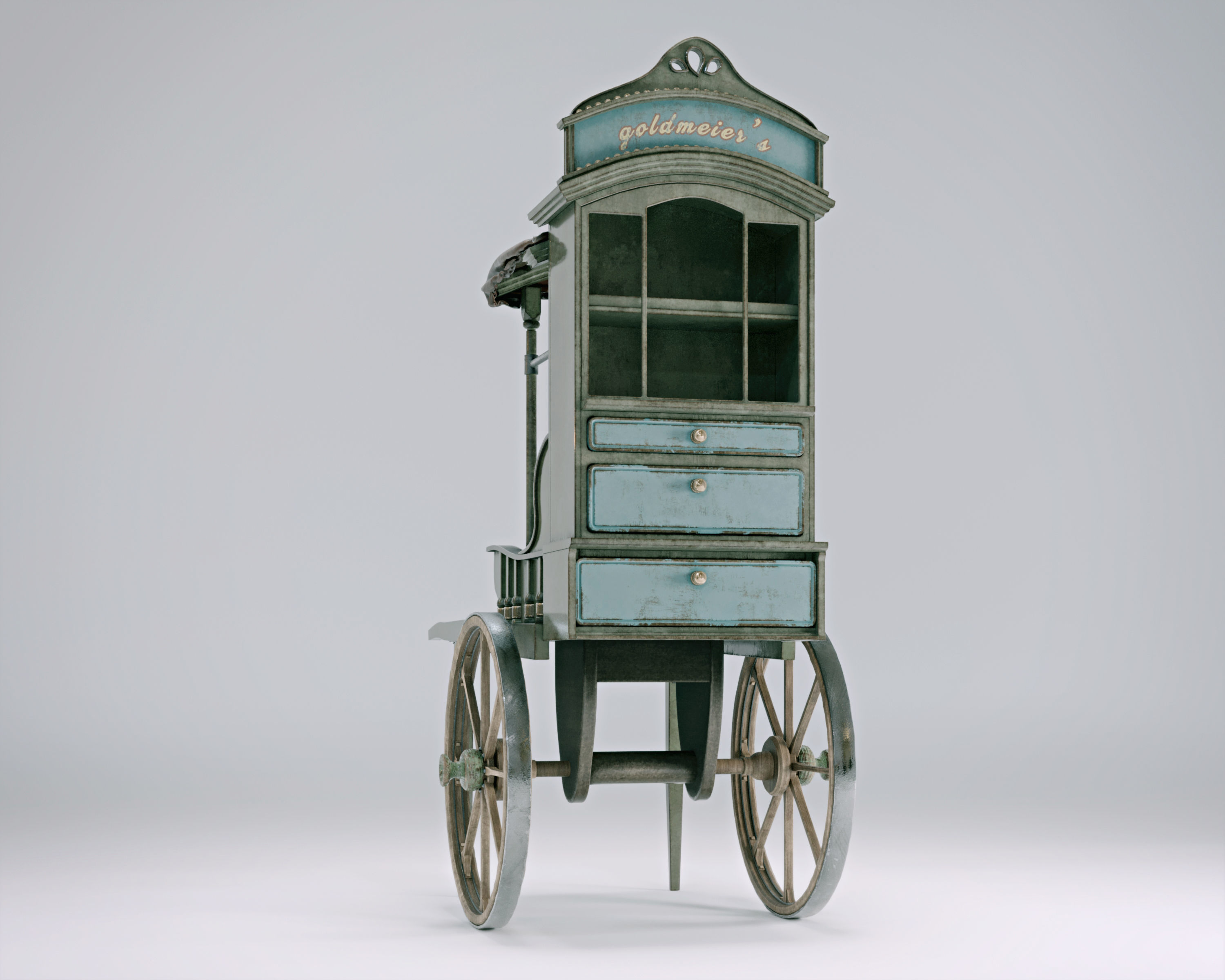 Fantasy Cart 3D model | CGTrader