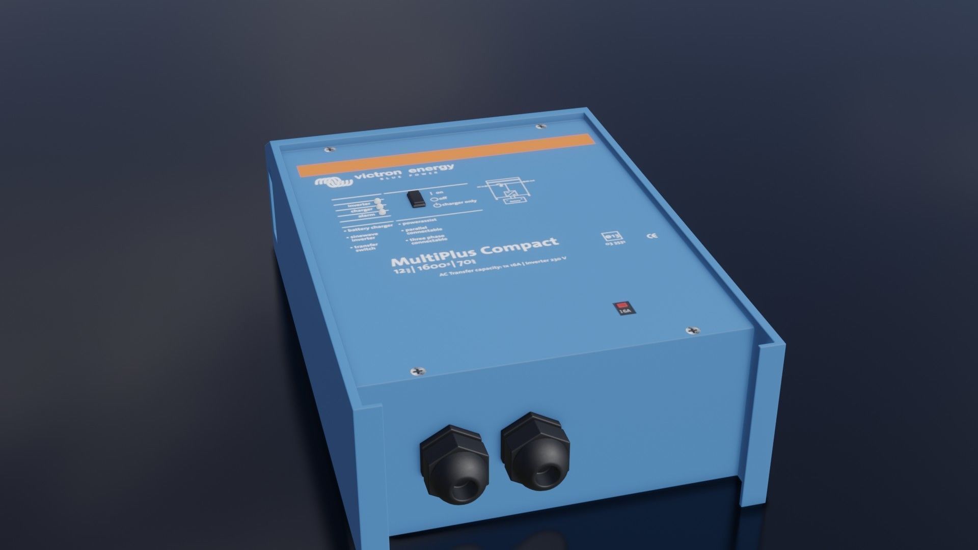 3D model Victron MultiPlus 12 1600 VR / AR / low-poly | CGTrader