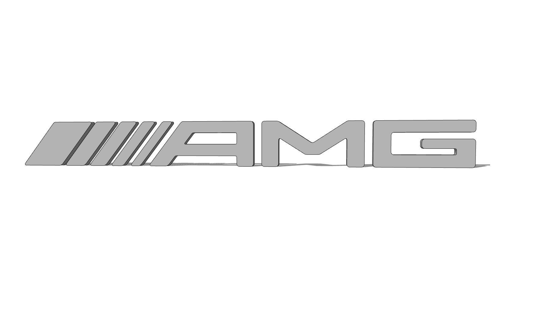 AMG Logo 3D model 3D printable | CGTrader
