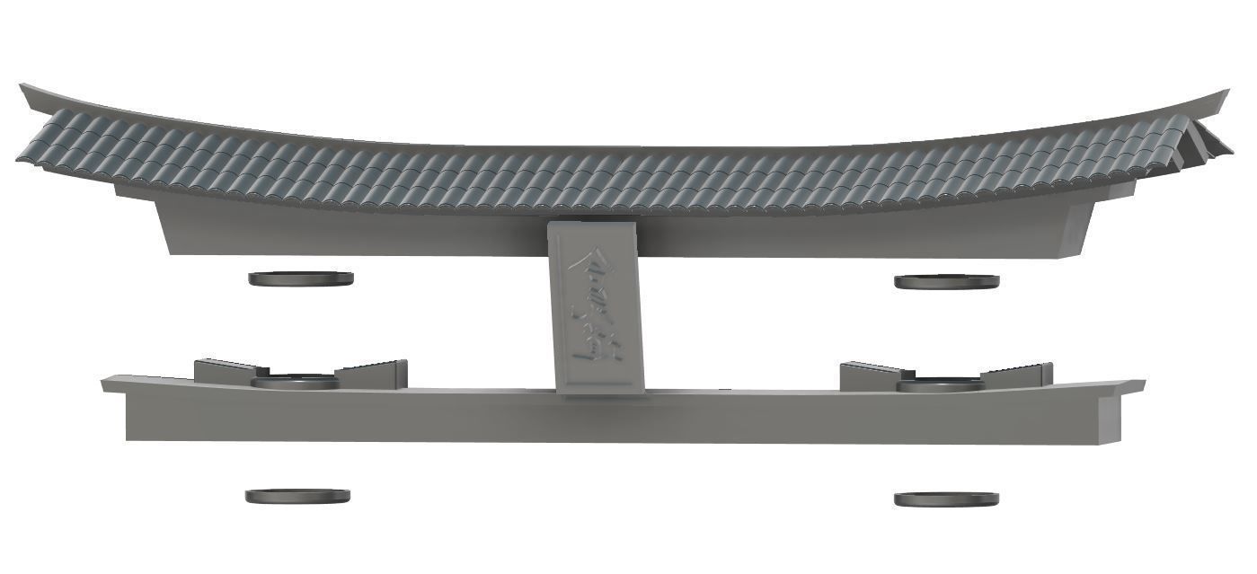 Torii Japan portal Samurai 3D model 3D printable | CGTrader