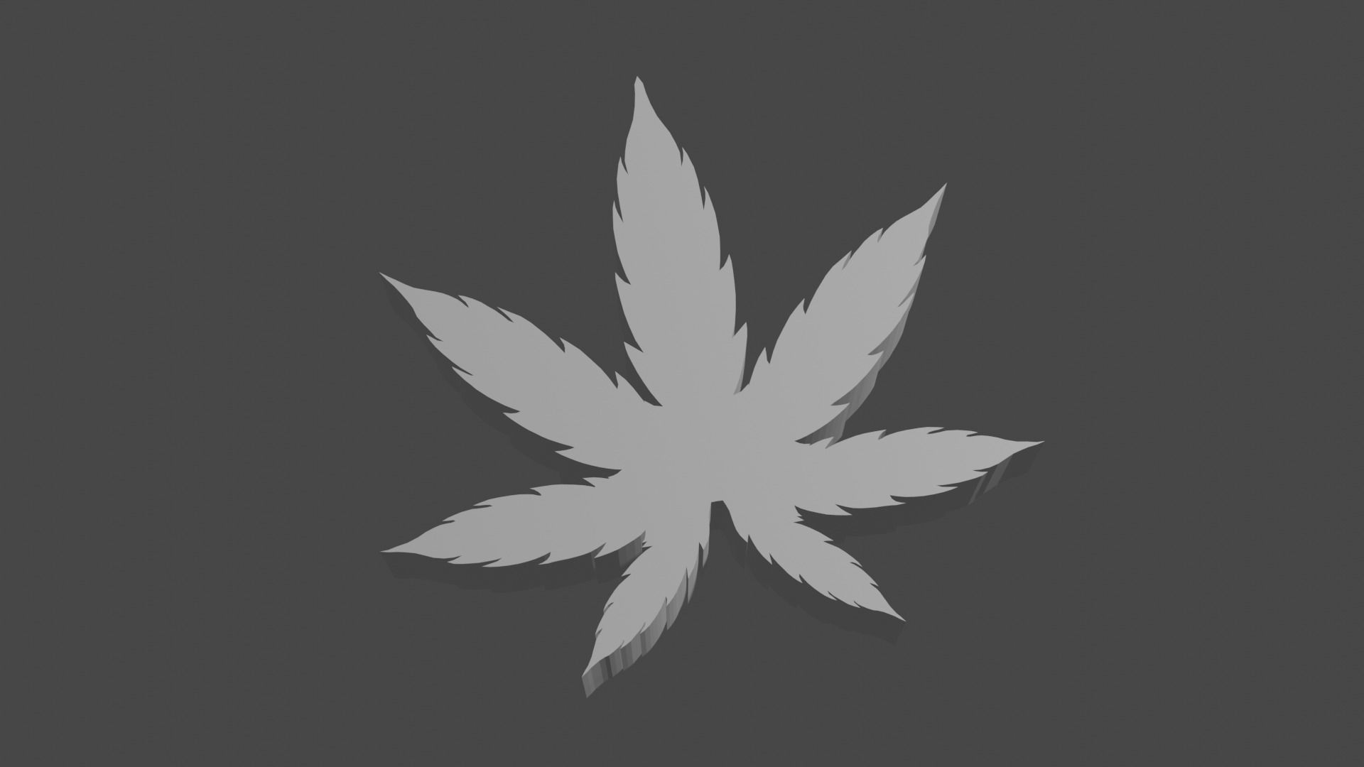 CANNABIS LEAF free 3D model 3D printable | CGTrader