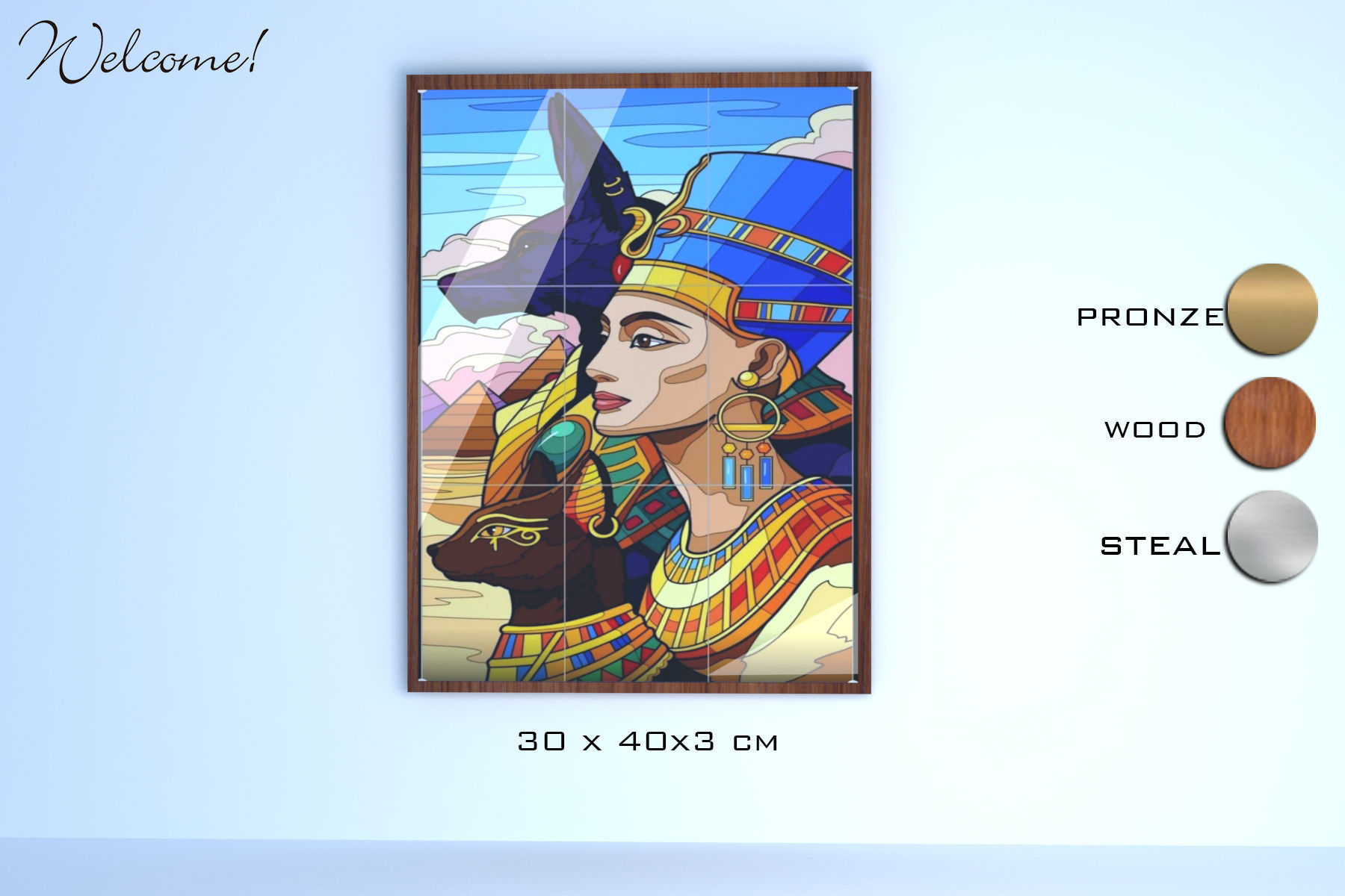 pharon wall poster 3D model | CGTrader