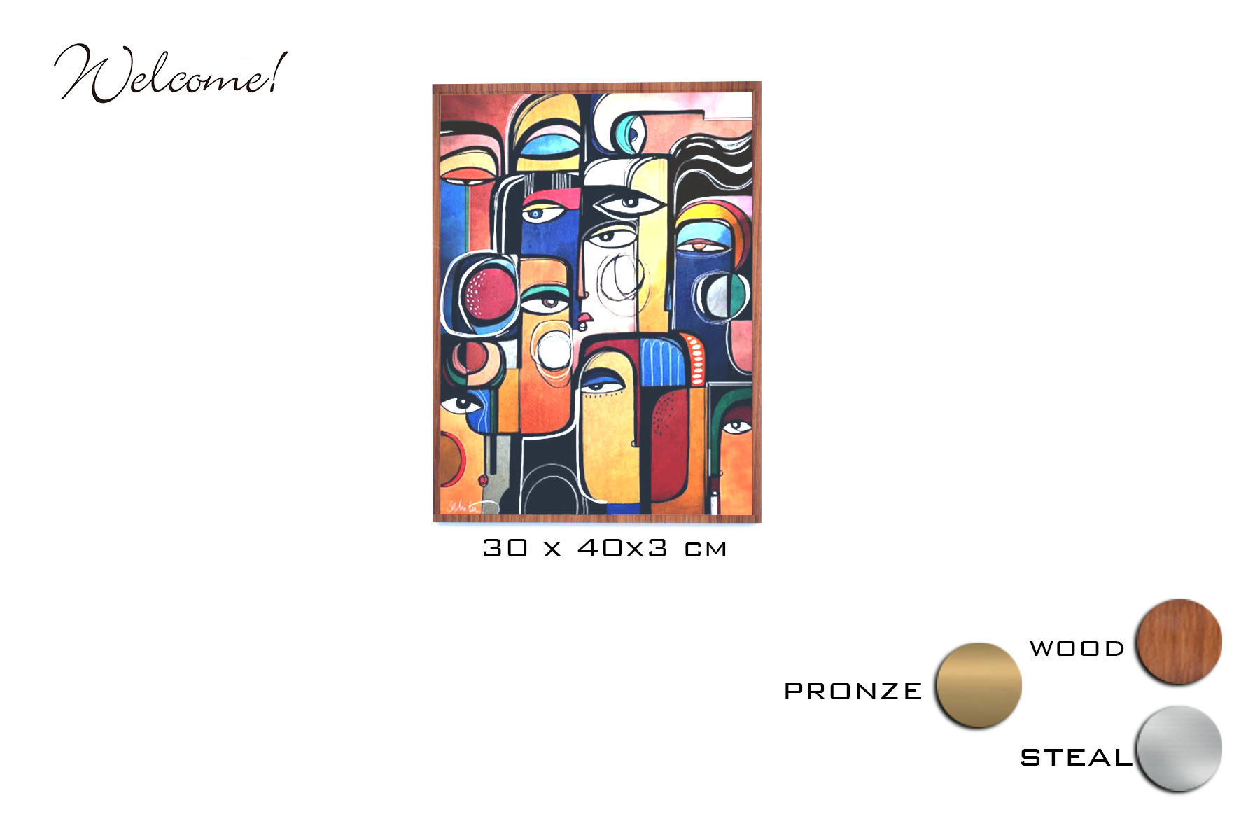art wall poster 3D model | CGTrader