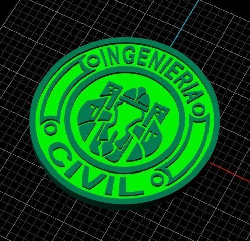 GIVE ME A LIKE Civil Engineering Medal or Coin Medalla ing free 3D ...