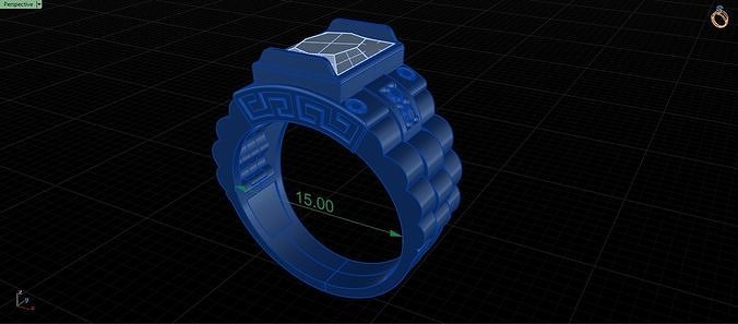 Men Ring 3dm Model 3D model 3D printable | CGTrader