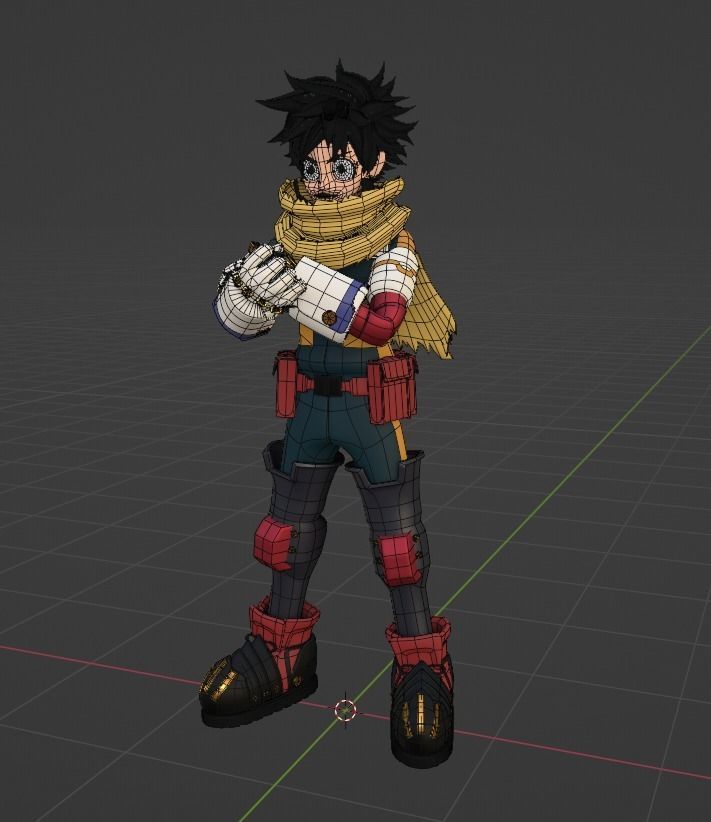Deku Zeta Suit - My Hero Academia 3D model rigged | CGTrader