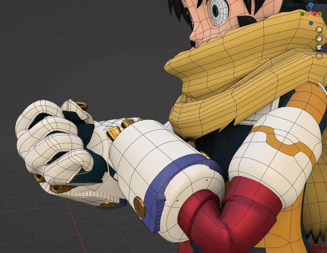 Deku Zeta Suit - My Hero Academia 3D model rigged | CGTrader