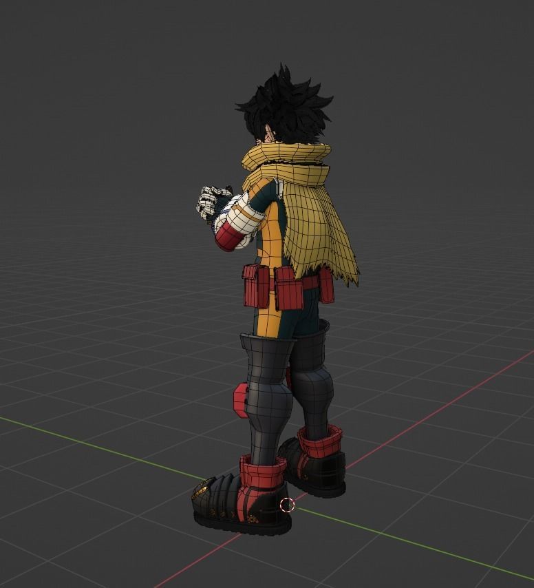 Deku Zeta Suit - My Hero Academia 3D model rigged | CGTrader