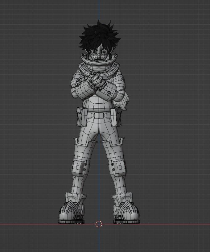 Deku Zeta Suit - My Hero Academia 3D model rigged | CGTrader