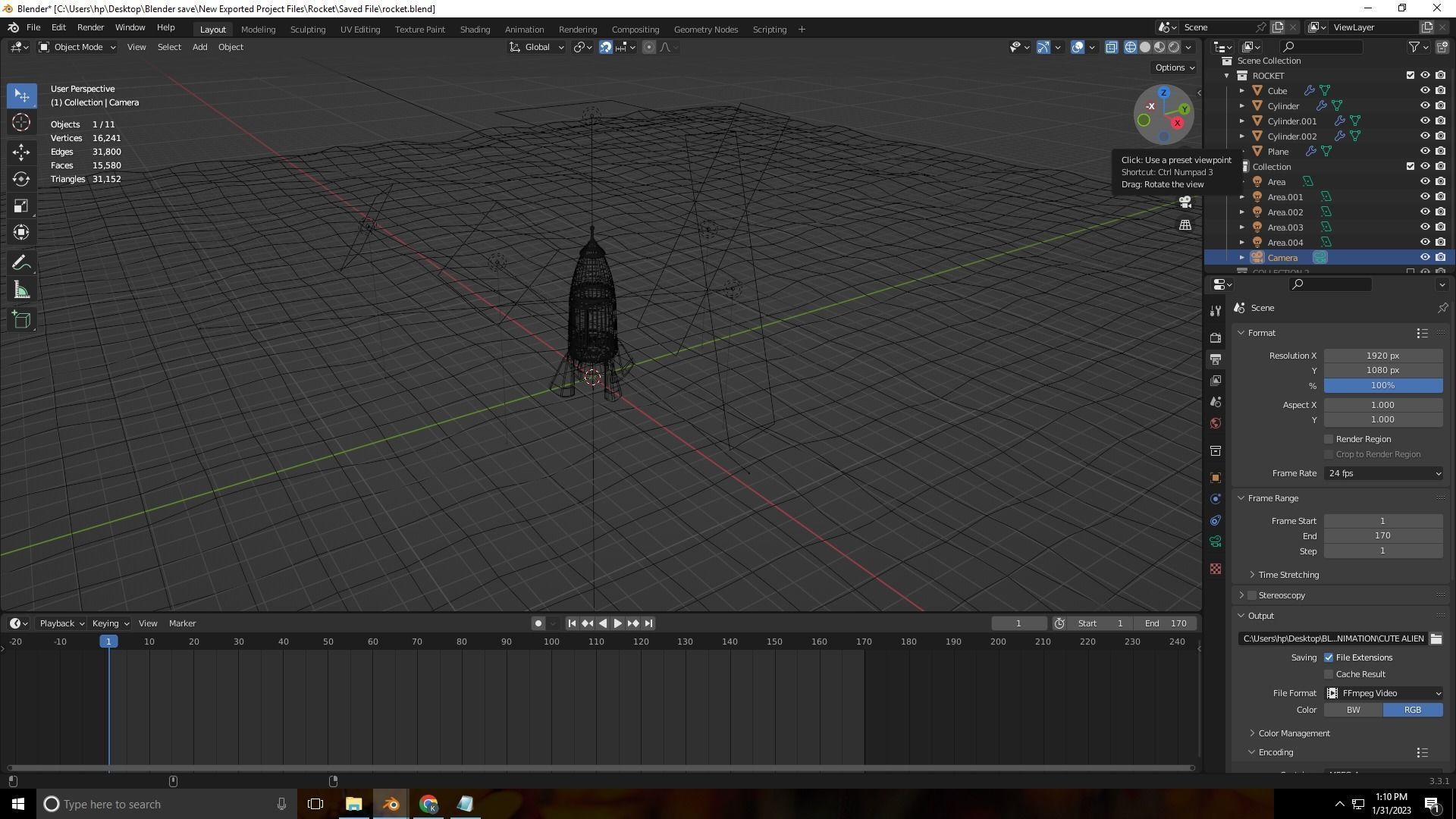3D model Low Polly 3D Rocket VR / AR / low-poly | CGTrader