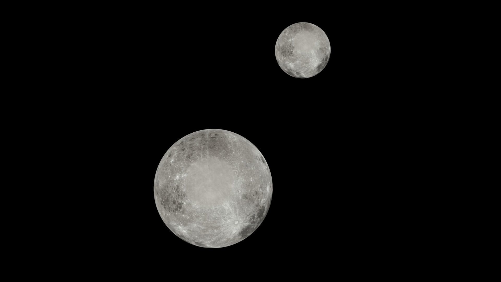 Two Moons 3D model | CGTrader