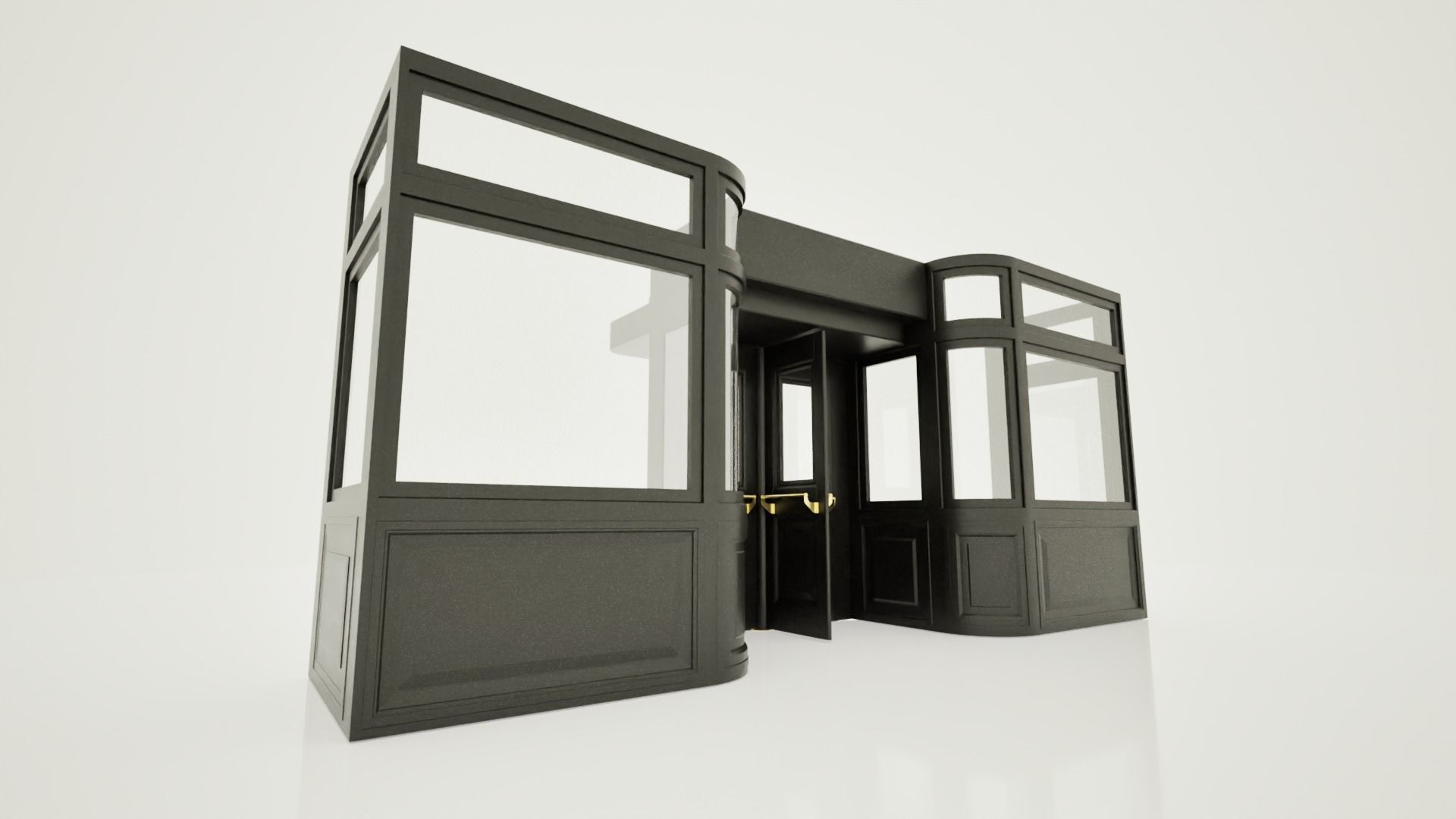 old english shop window 3D model | CGTrader