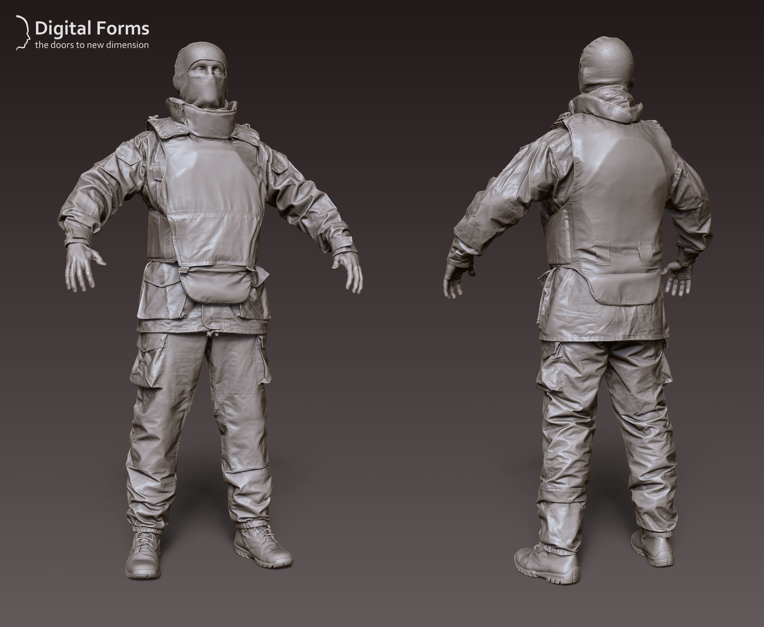 Russian soldier uniform 3D model | CGTrader