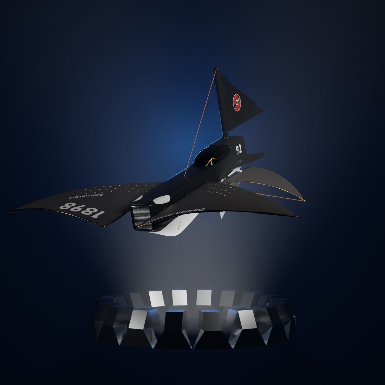 Spaceship Aircraft model with textures 3D model | CGTrader