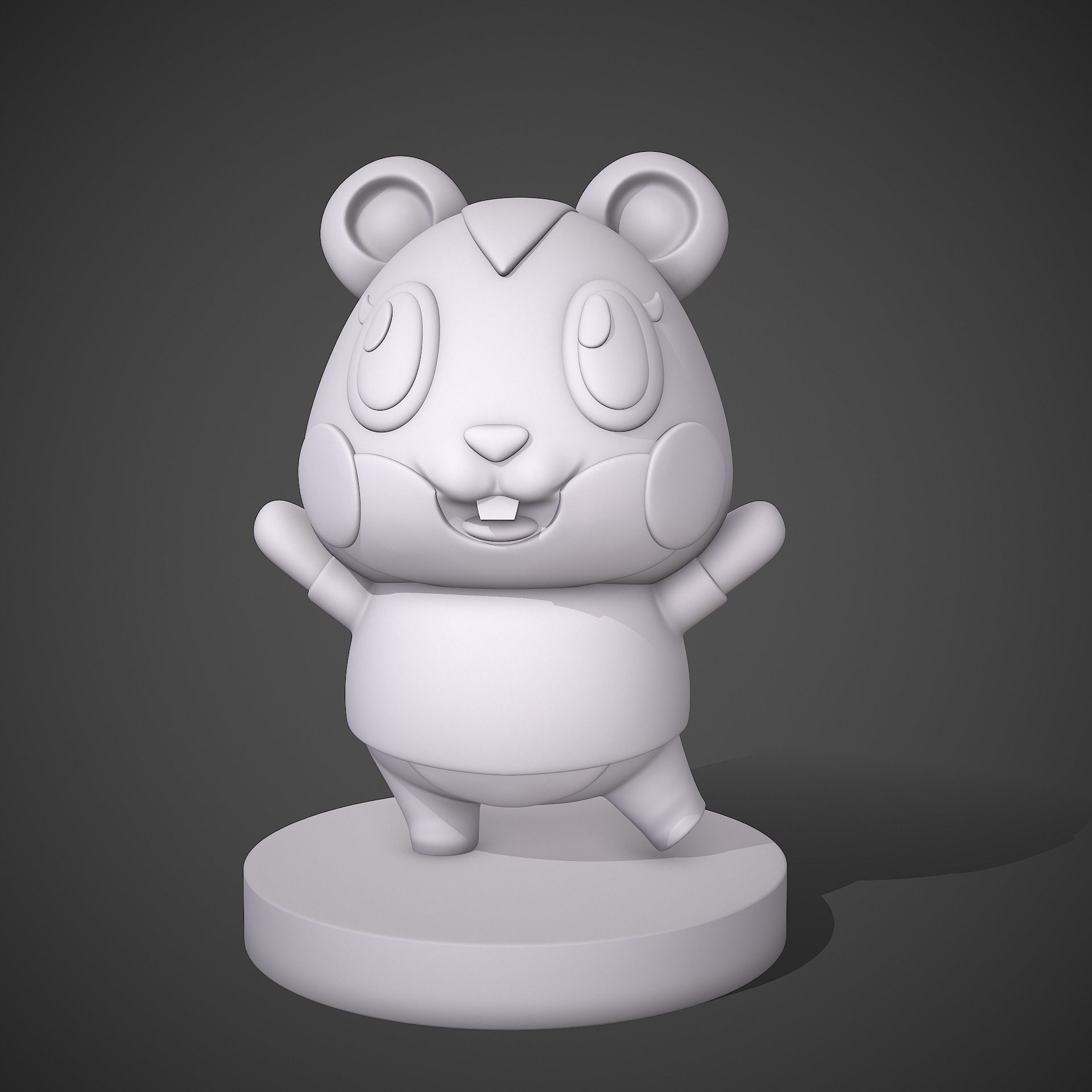 APPLE - ROSI - ANIMAL CROSSING HAMSTER 3D model 3D printable | CGTrader
