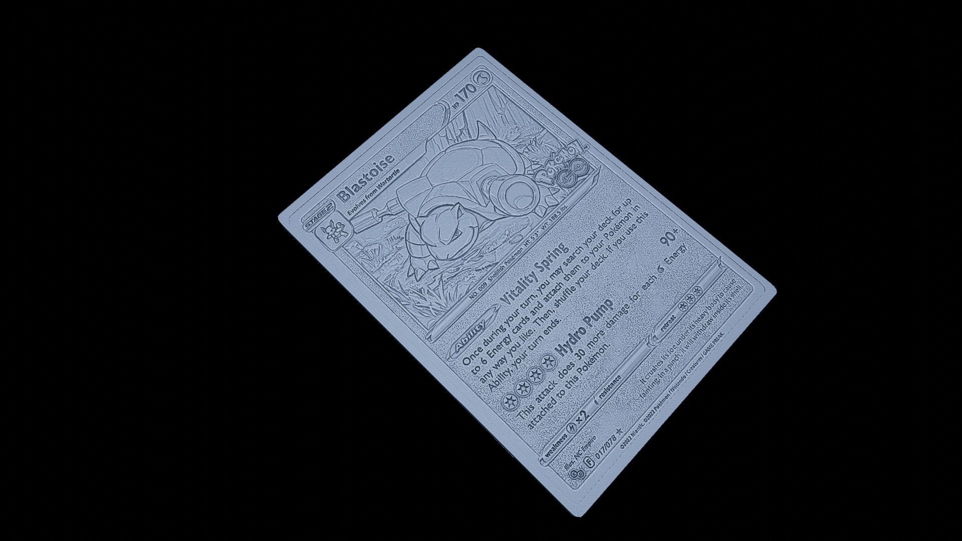 Blastoise Pokemon Go 3D model 3D printable | CGTrader