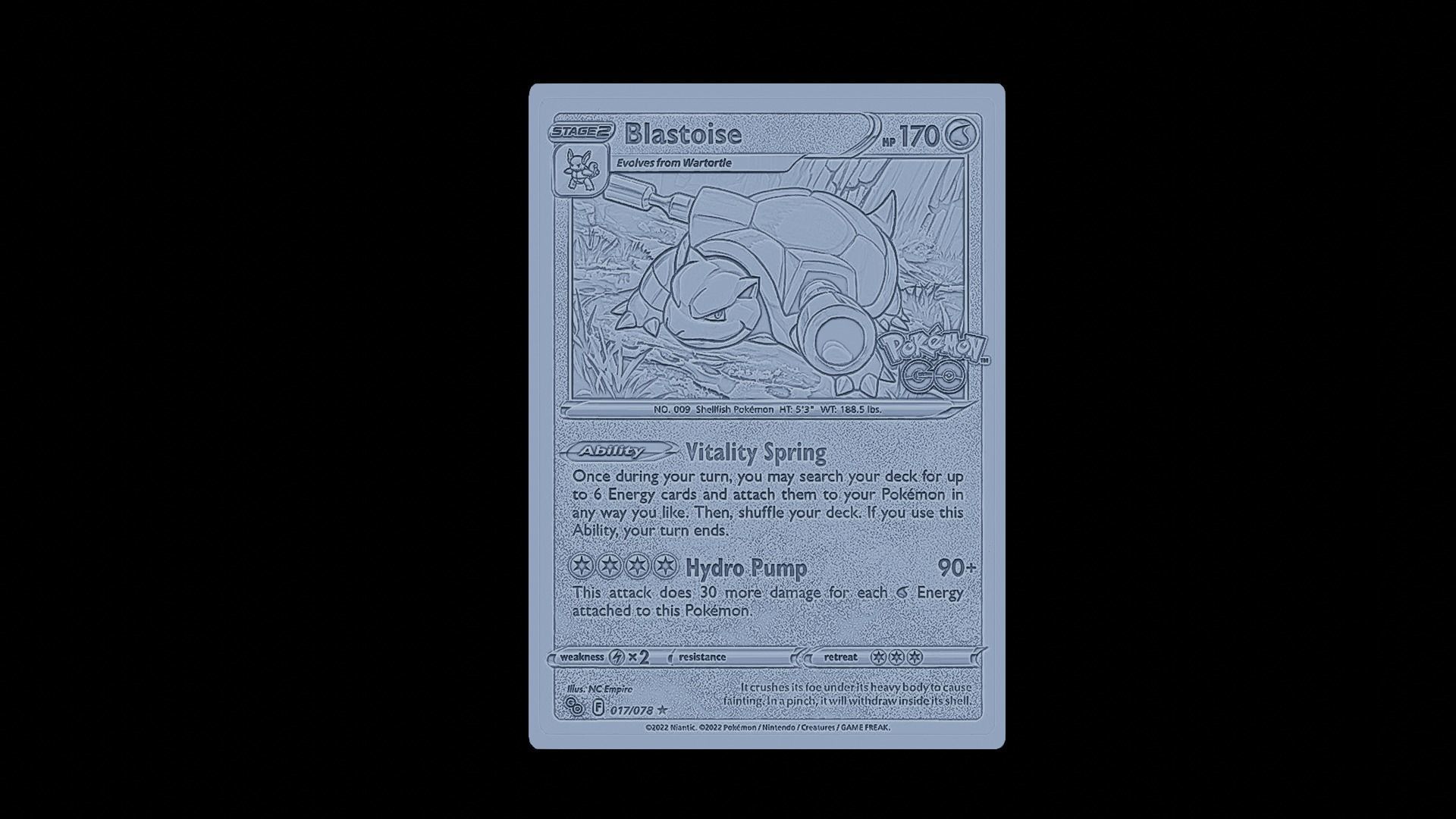 Blastoise Pokemon Go 3D model 3D printable | CGTrader