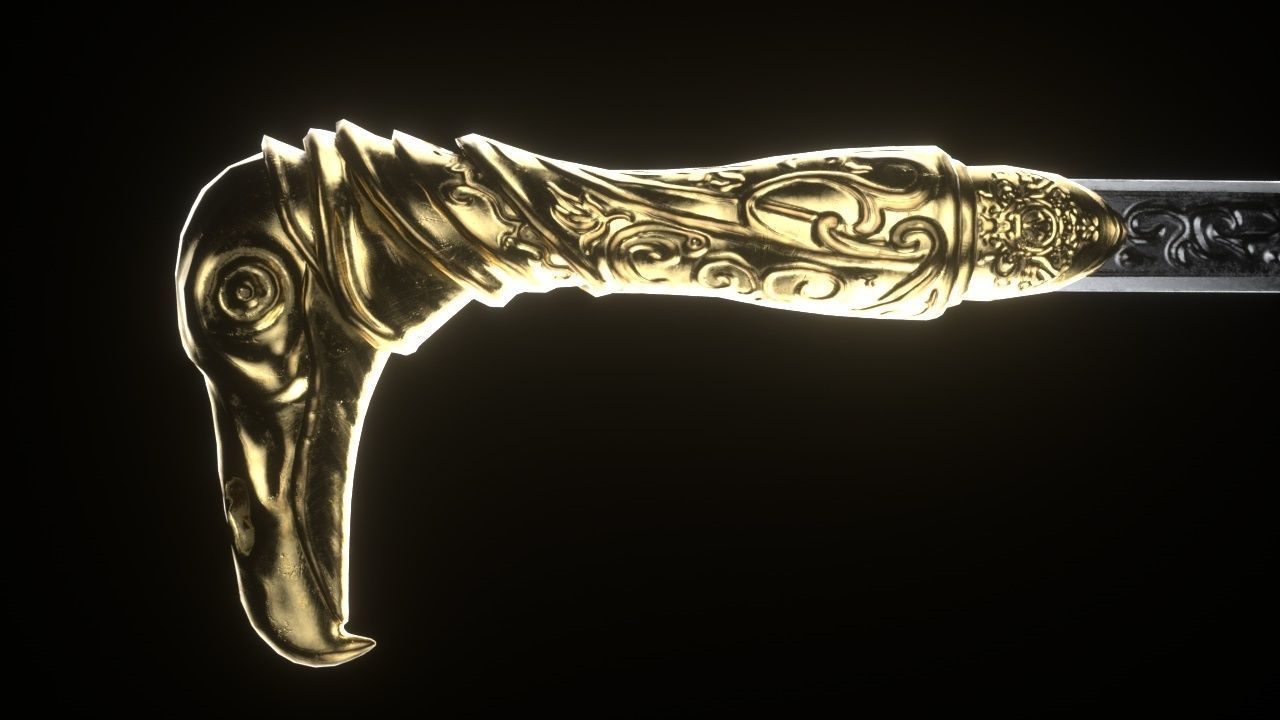 3D model Assassins Creed Syndicate Cane Sword VR / AR / low-poly | CGTrader