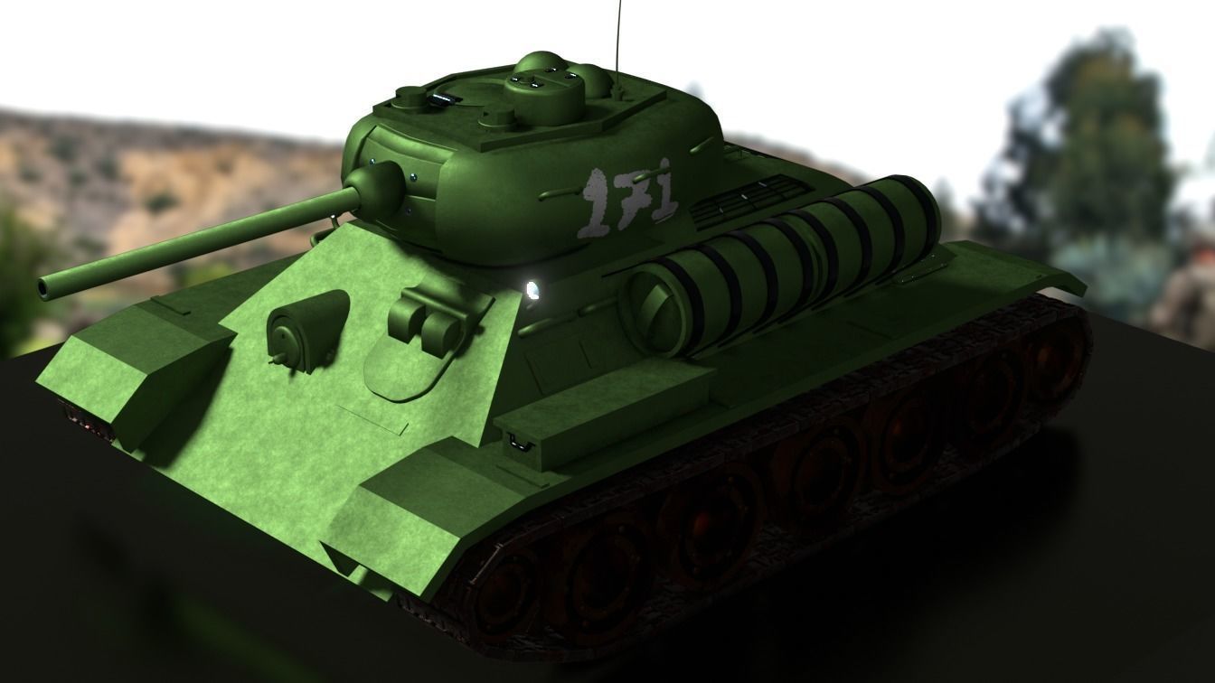 T-34 85 Tank 3D Model free 3D model | CGTrader