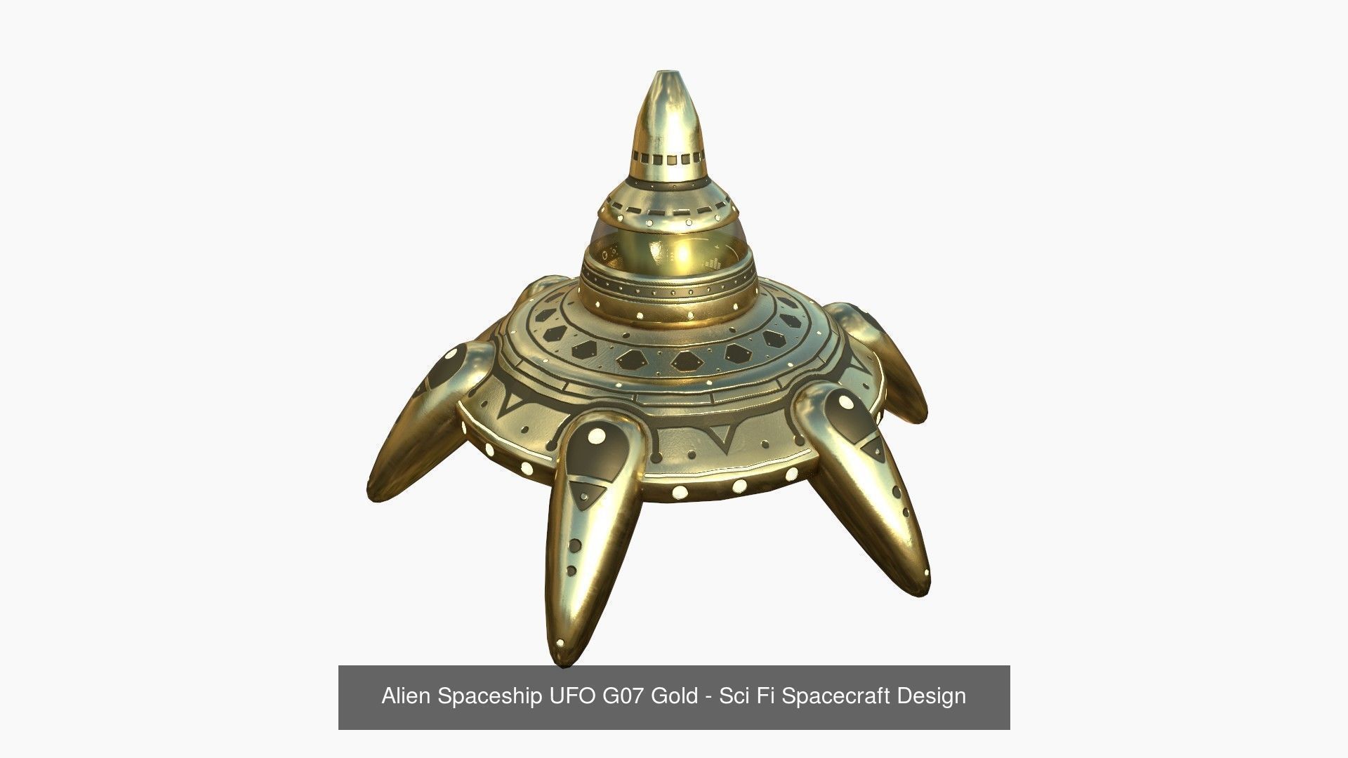 10 Alien Spaceship UFO G Collection - Sci Fi Spacecraft Design VR / AR ...