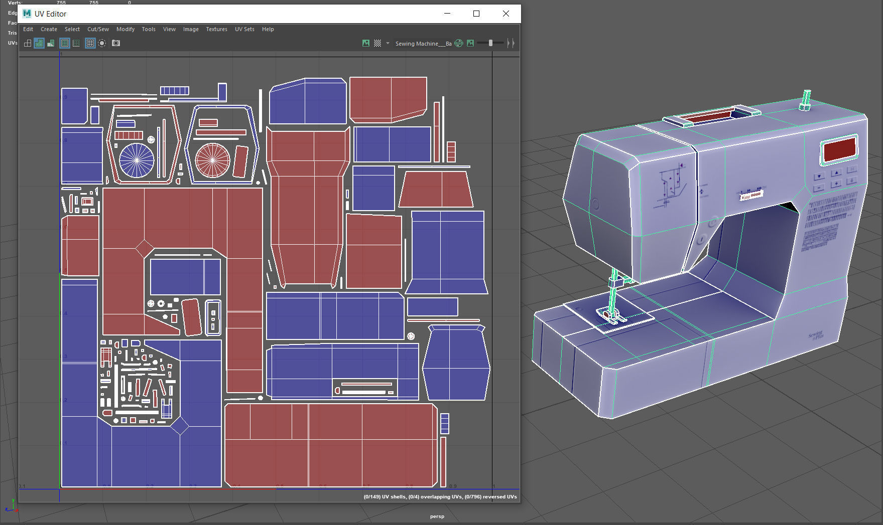 3D model Sewing Machine VR / AR / low-poly | CGTrader