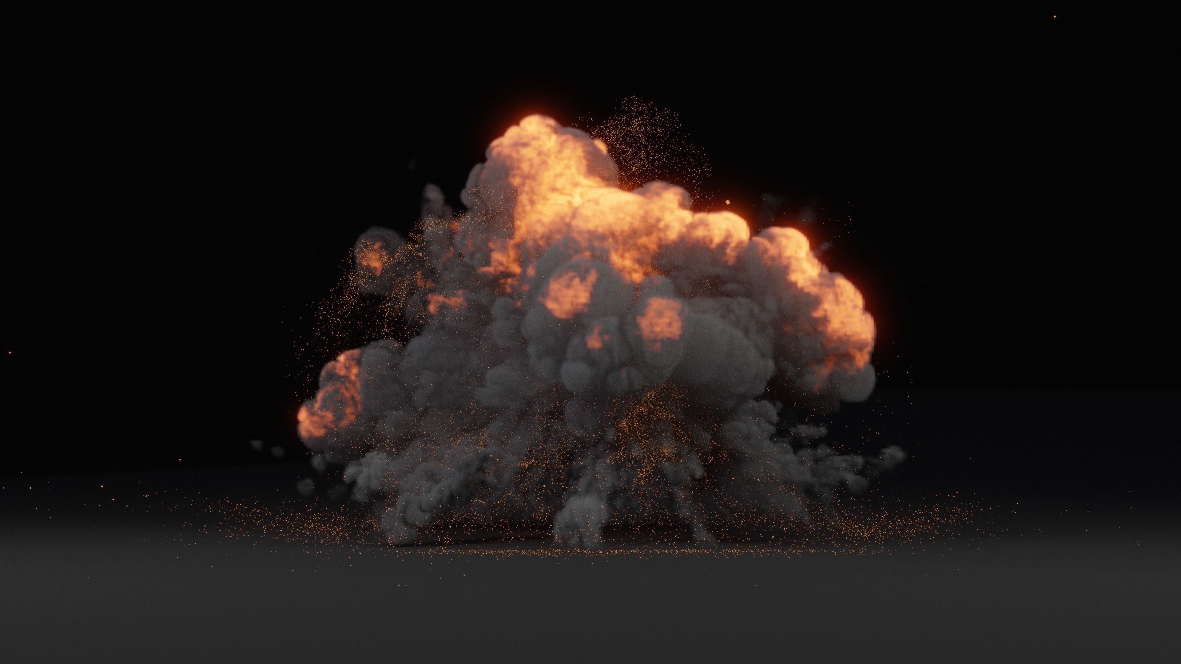 3D Projectile Impact 3D model animated | CGTrader