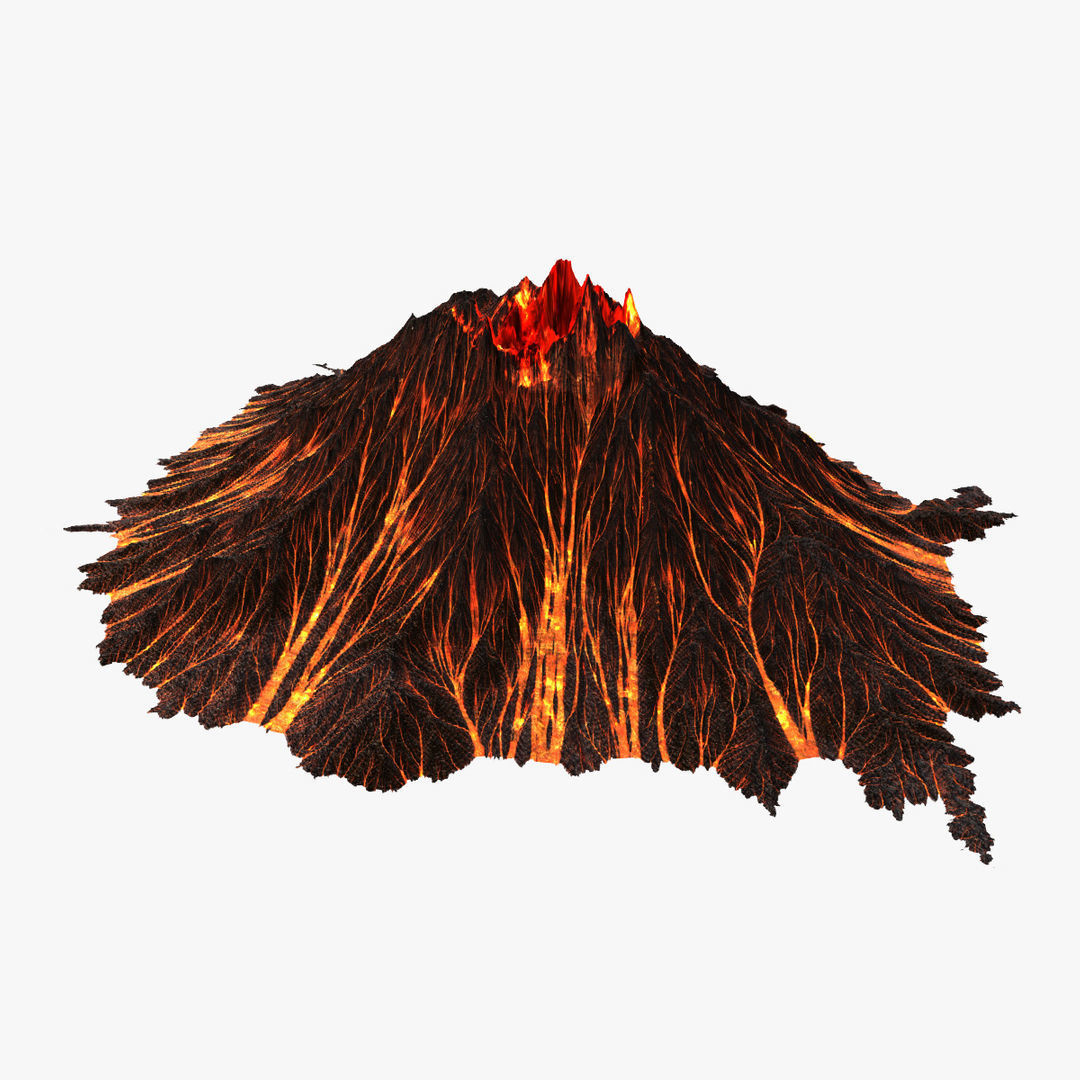 Volcano mountain 3D model | CGTrader