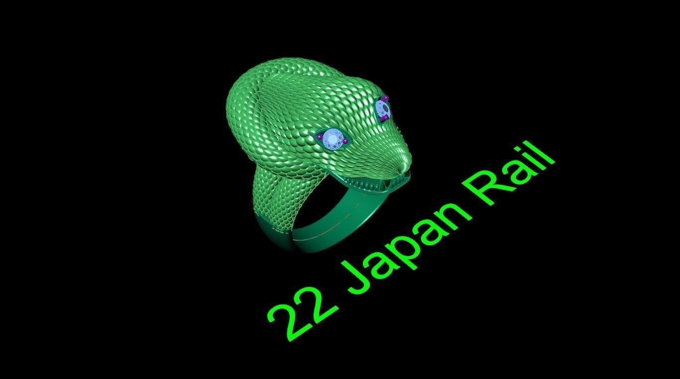 Cobra Snake Ring New Design Cad File 3D model | CGTrader