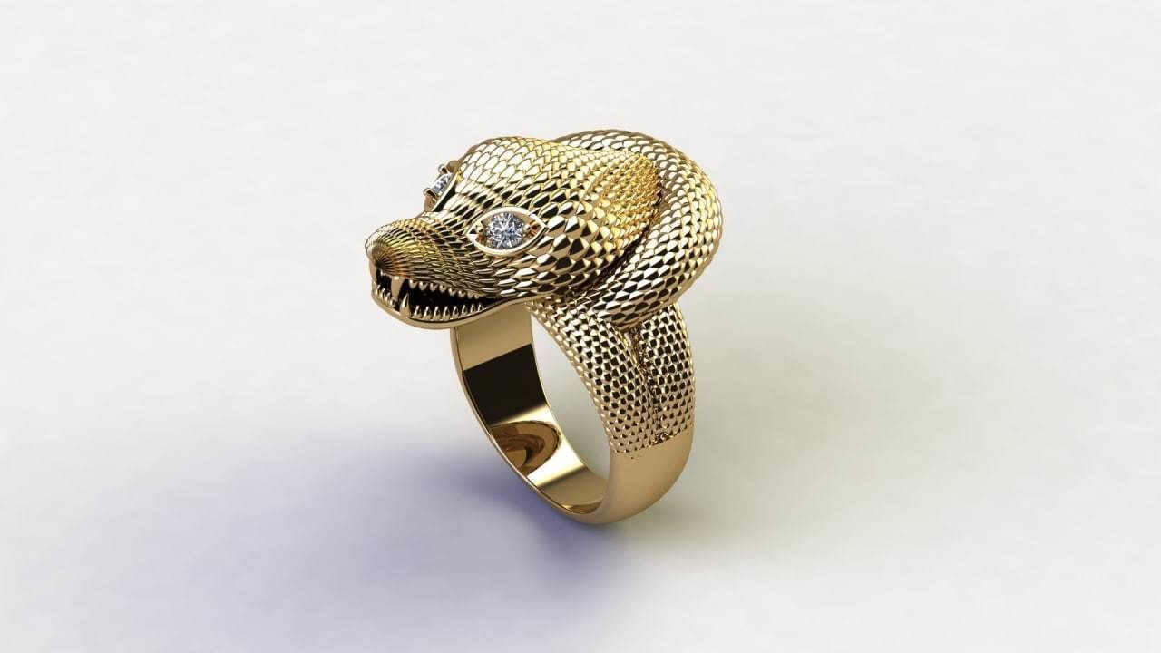 Cobra Snake Ring New Design Cad File 3D model | CGTrader