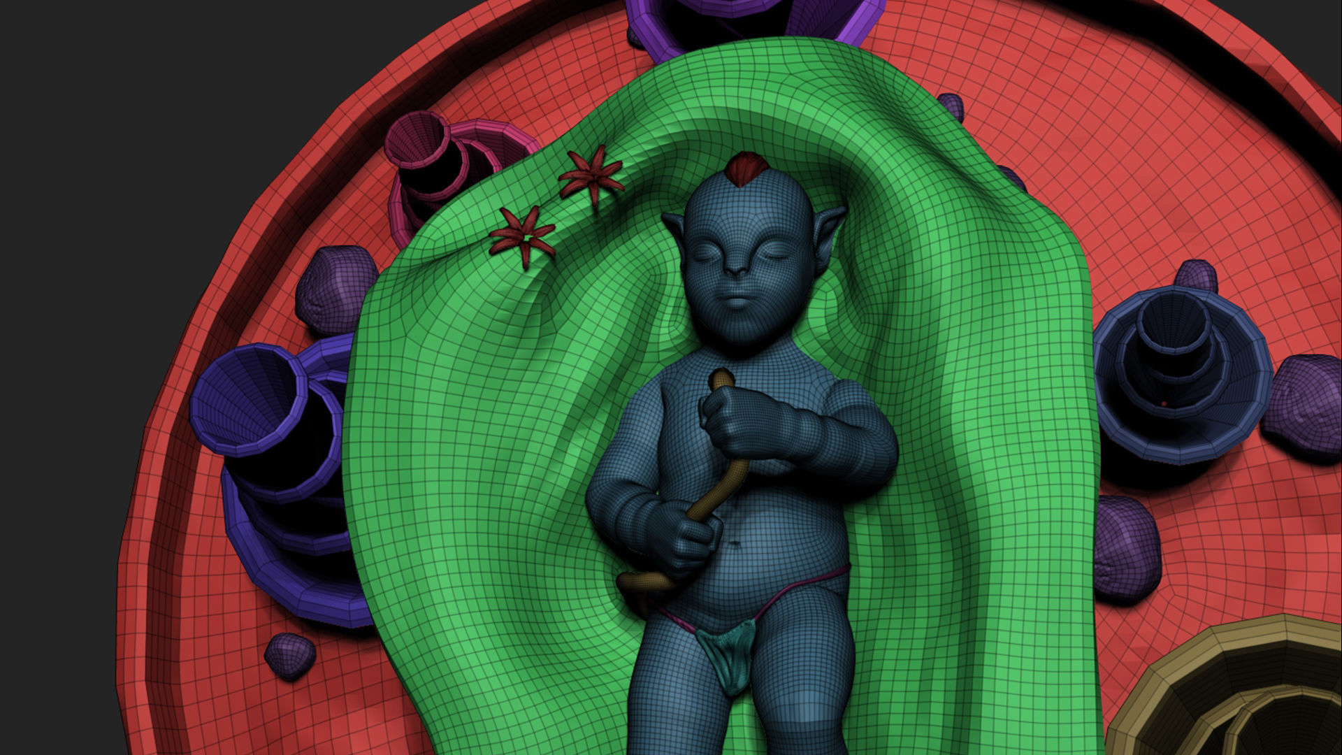 3D model Avatar Baby VR / AR / low-poly | CGTrader