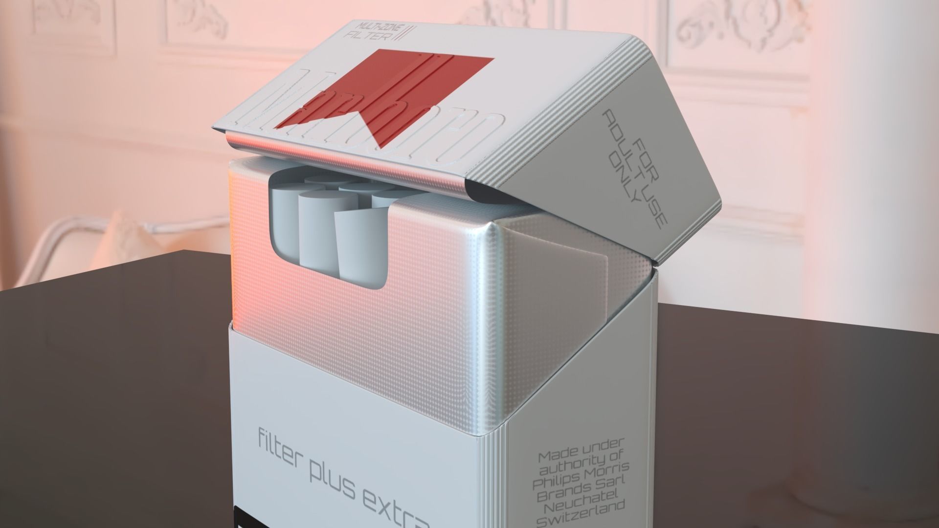 3D model Marlboro Filter Plus Extra cigarettes 3D Model VR / AR / low ...