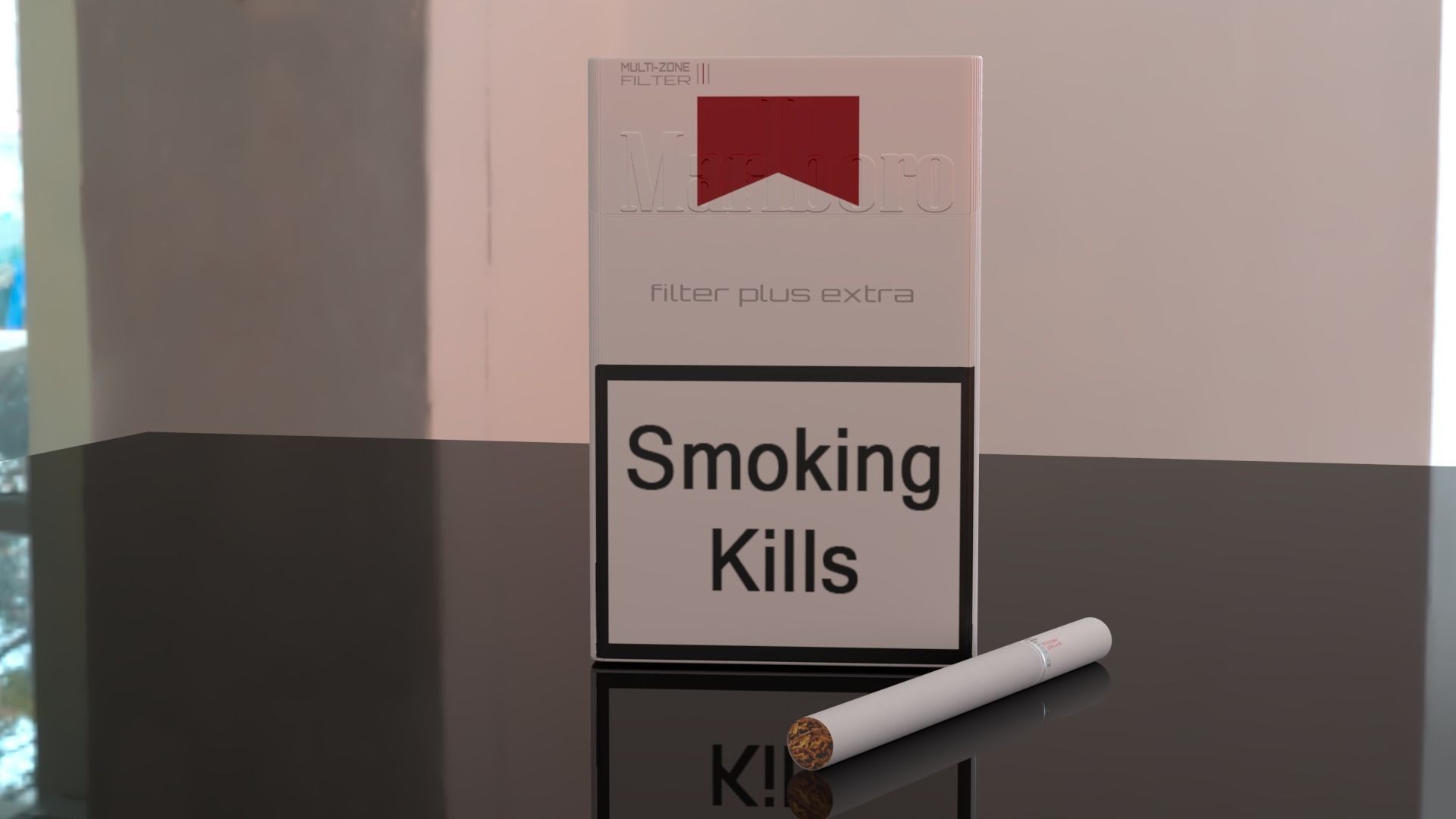 3D model Marlboro Filter Plus Extra cigarettes 3D Model VR / AR / low ...