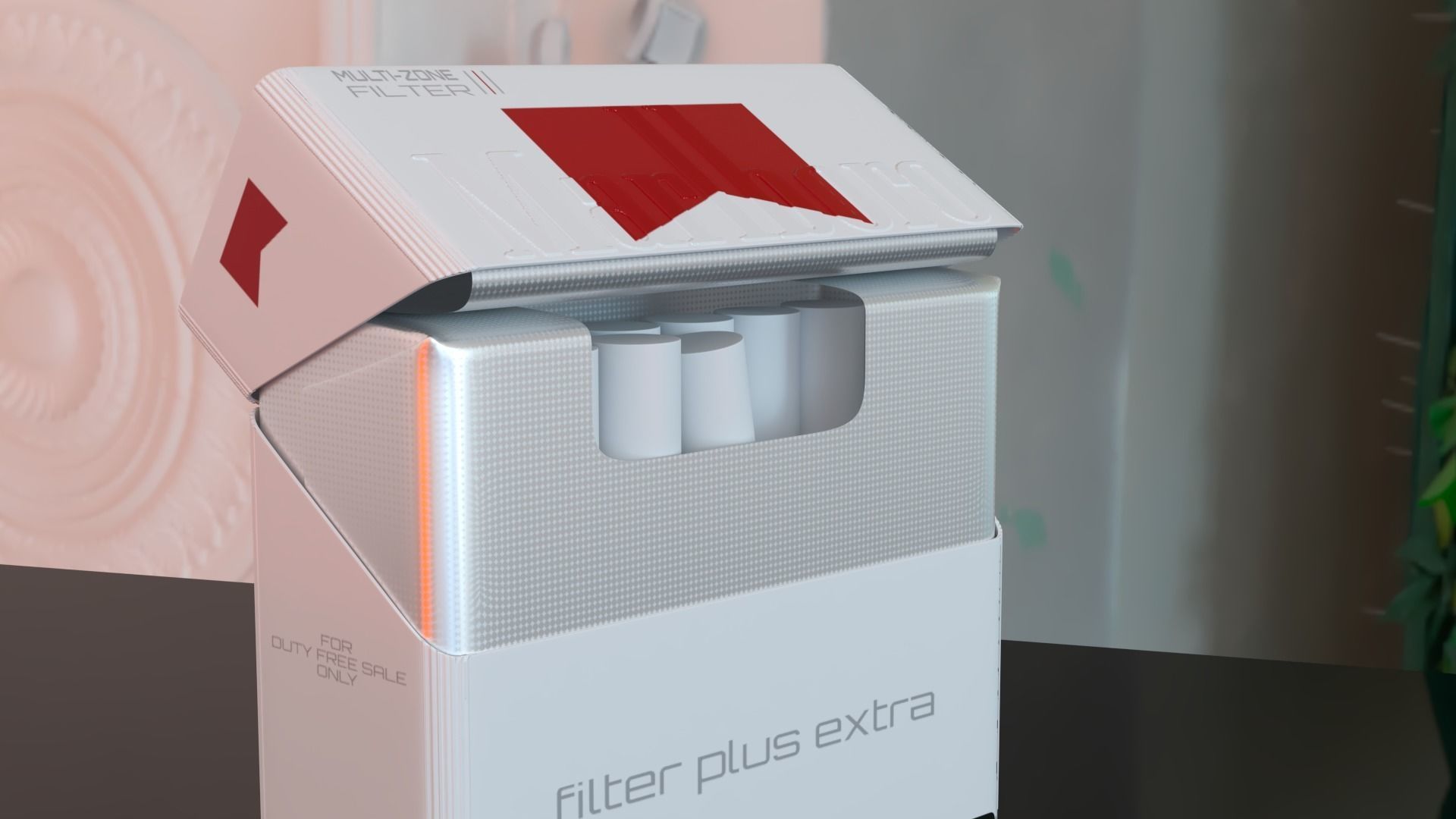 3D model Marlboro Filter Plus Extra cigarettes 3D Model VR / AR / low ...