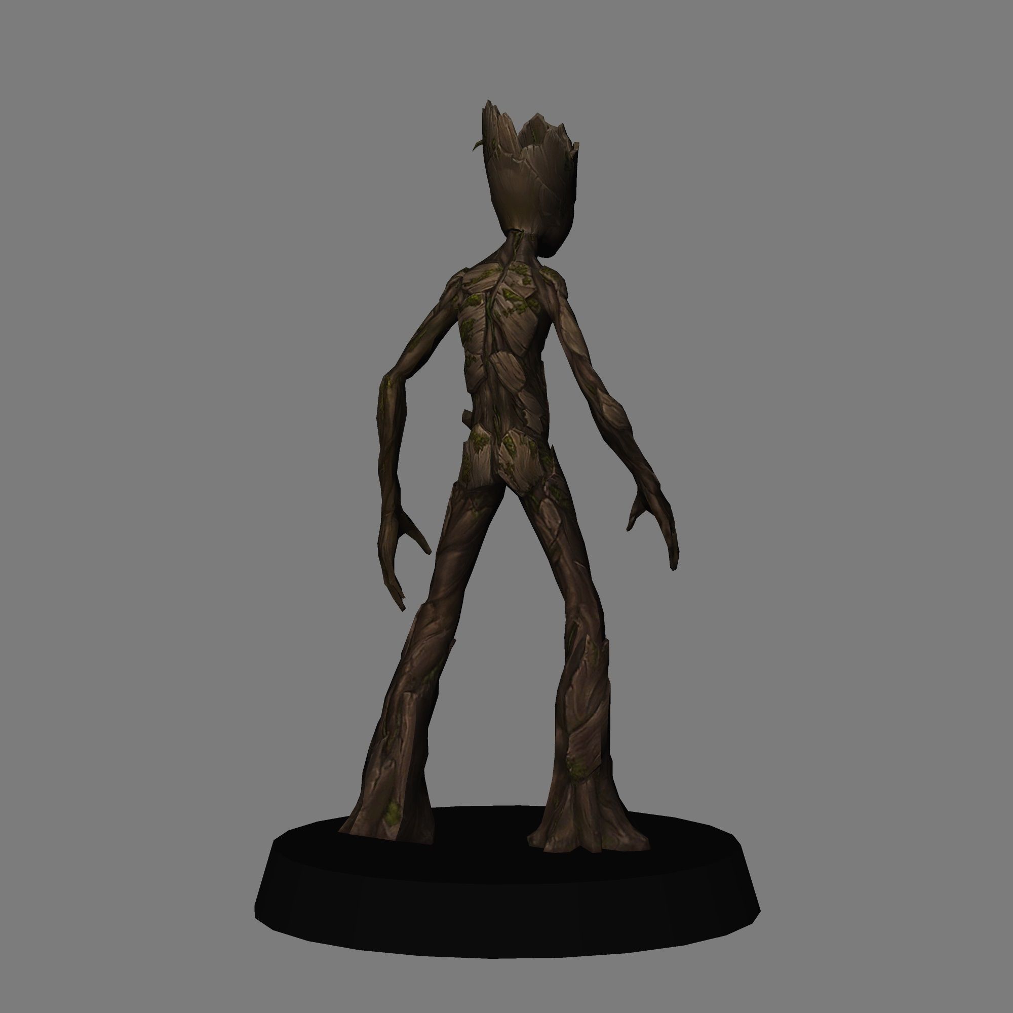 Teen Groot Avengers Endgame LOW POLY 3D model 3D printable | CGTrader
