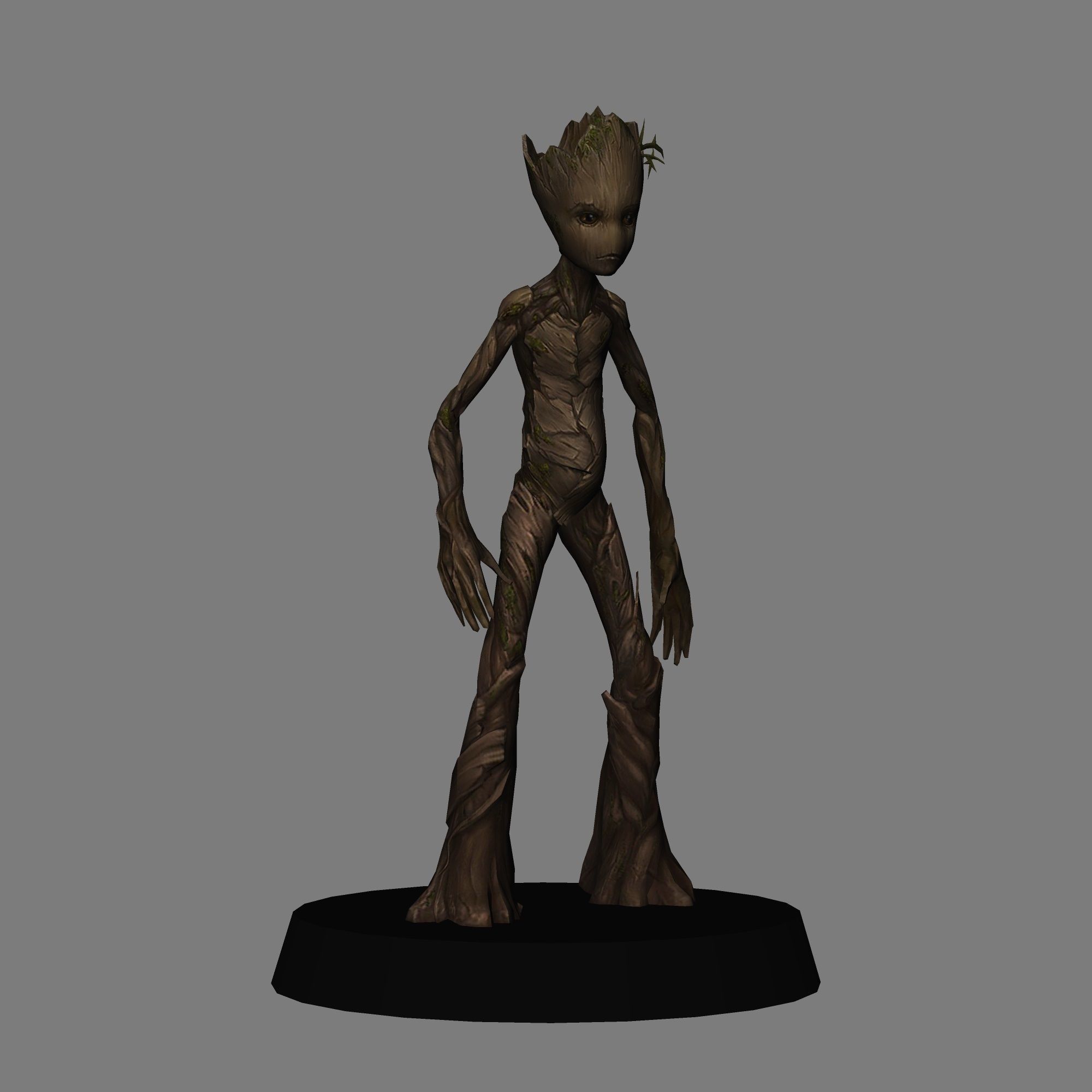 Teen Groot Avengers Endgame LOW POLY 3D model 3D printable | CGTrader