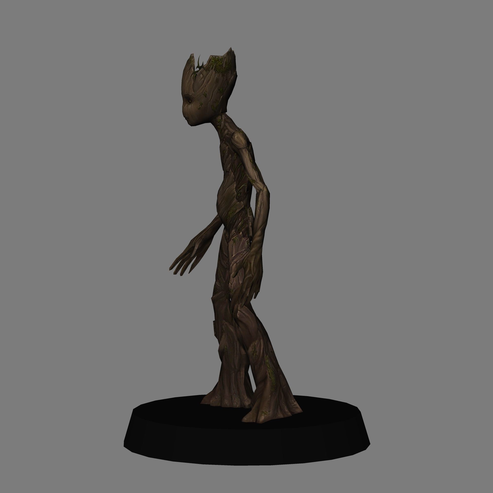 Teen Groot Avengers Endgame LOW POLY 3D model 3D printable | CGTrader