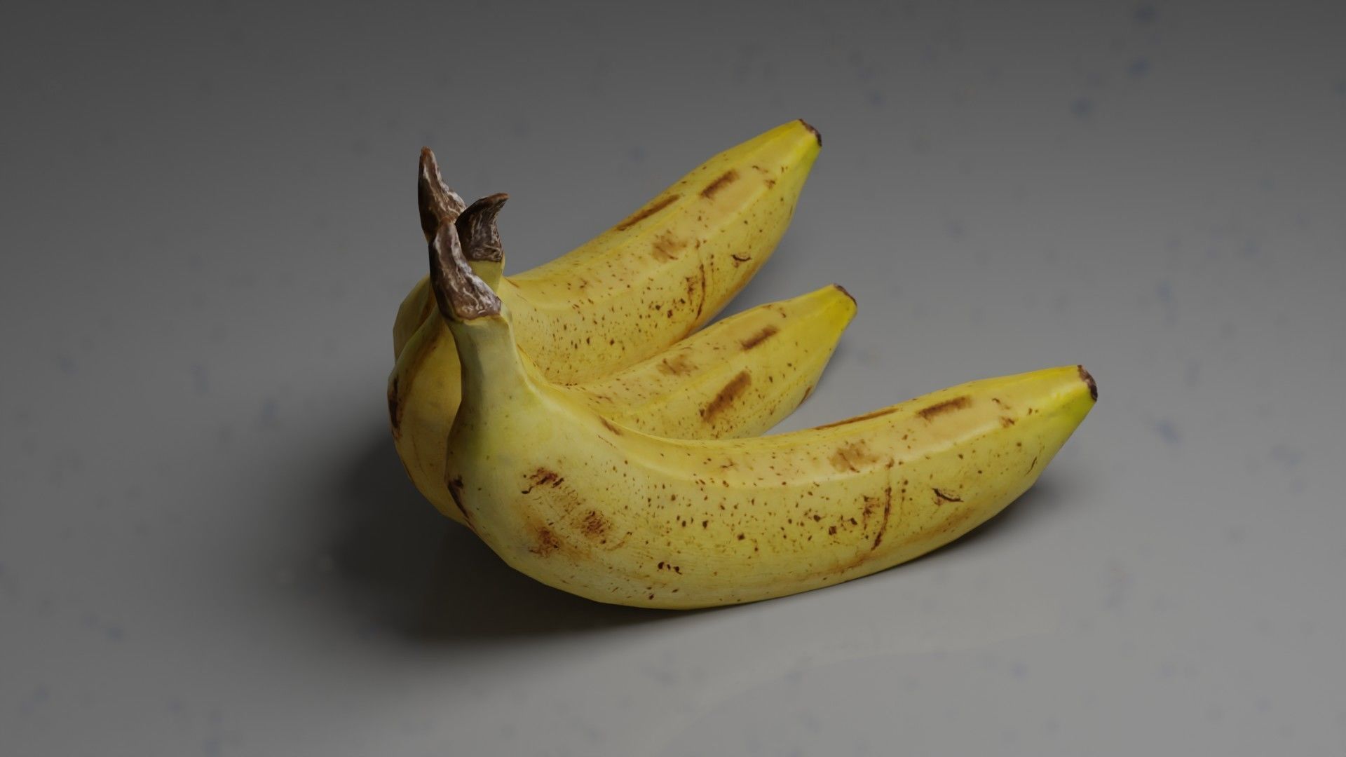 Realistic 4K Low-Poly Banana Scan Asset free VR / AR / low-poly 3D ...