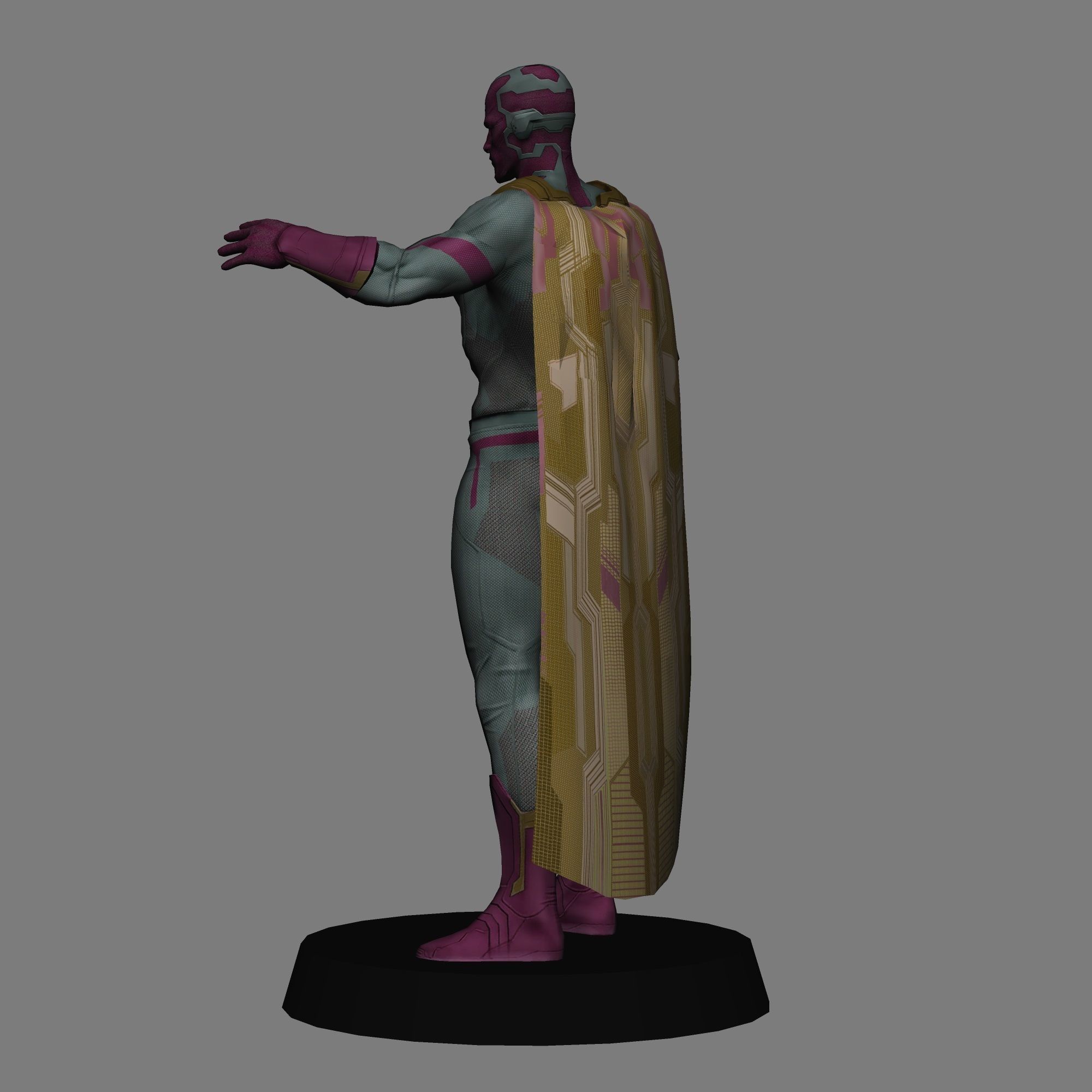 Vision Avengers Infinity War LOW POLY 3D model 3D printable | CGTrader
