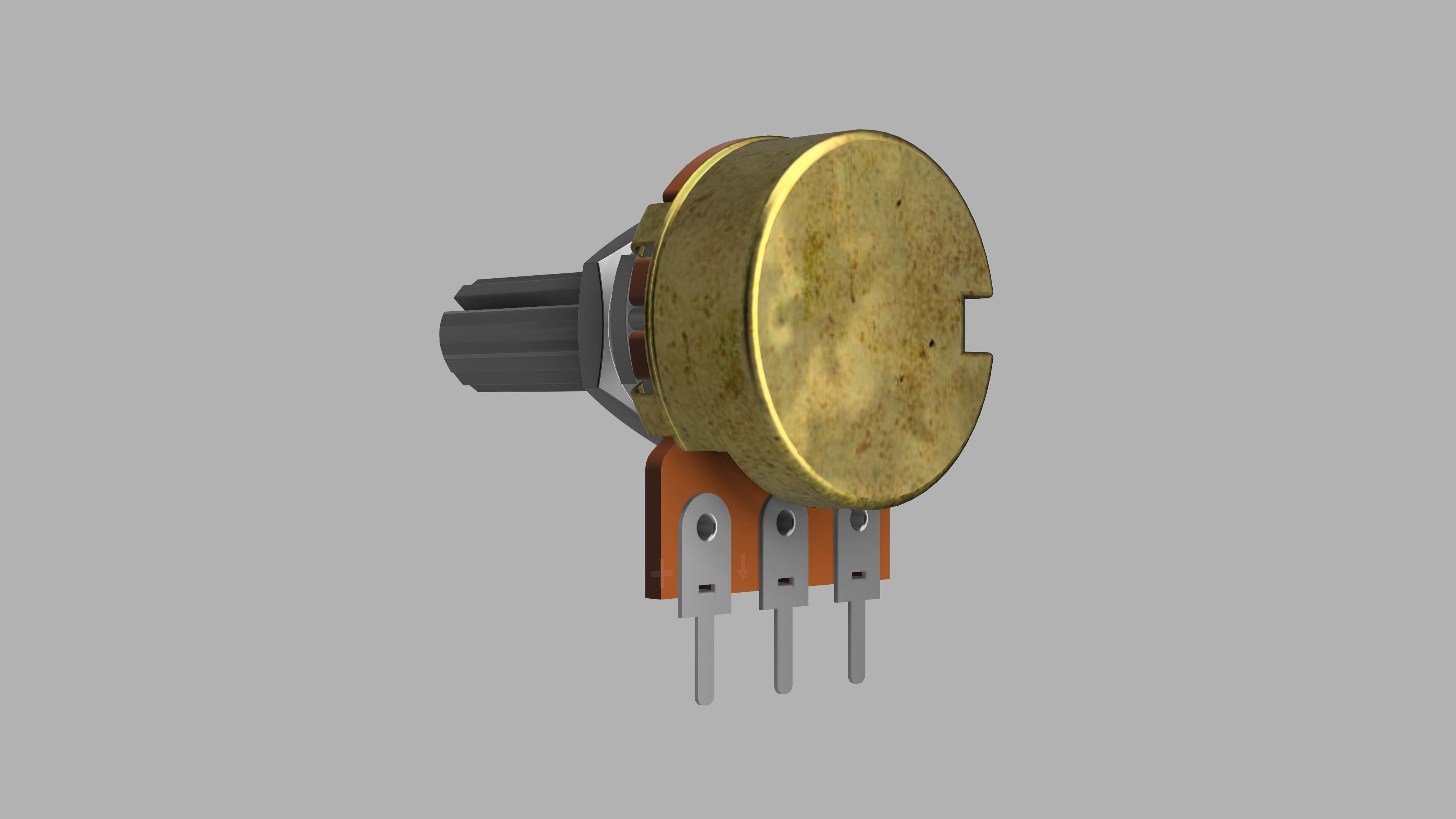 10K Potentiometer without PCB Board 3D model 3D printable | CGTrader