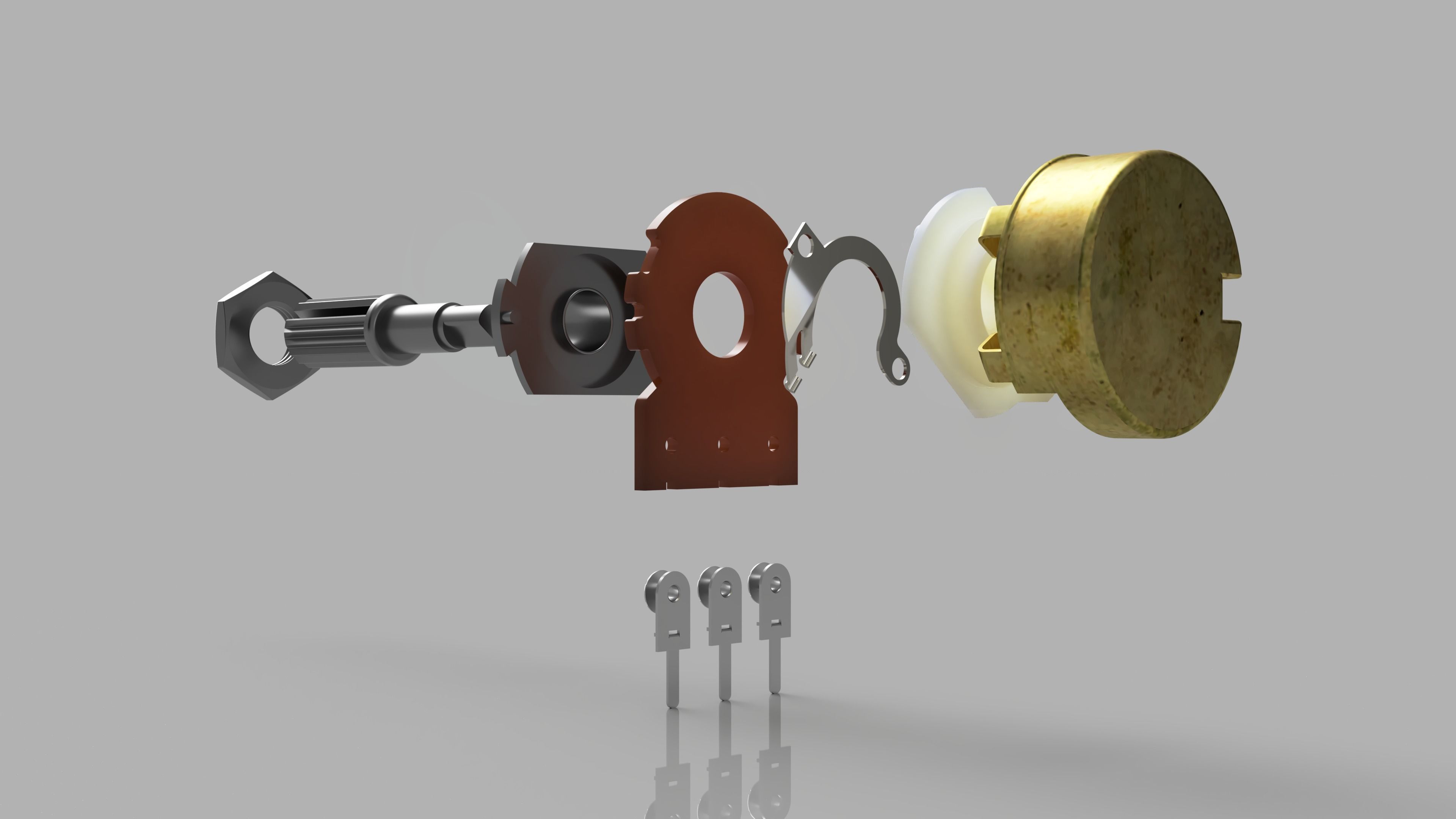 10K Potentiometer without PCB Board 3D model 3D printable | CGTrader
