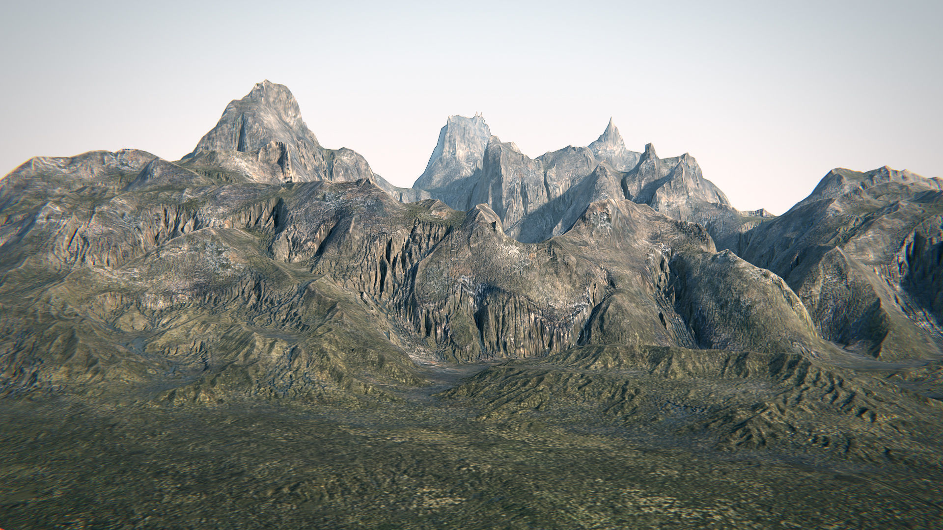 3D model Terrain 03 PBR VR / AR / low-poly | CGTrader
