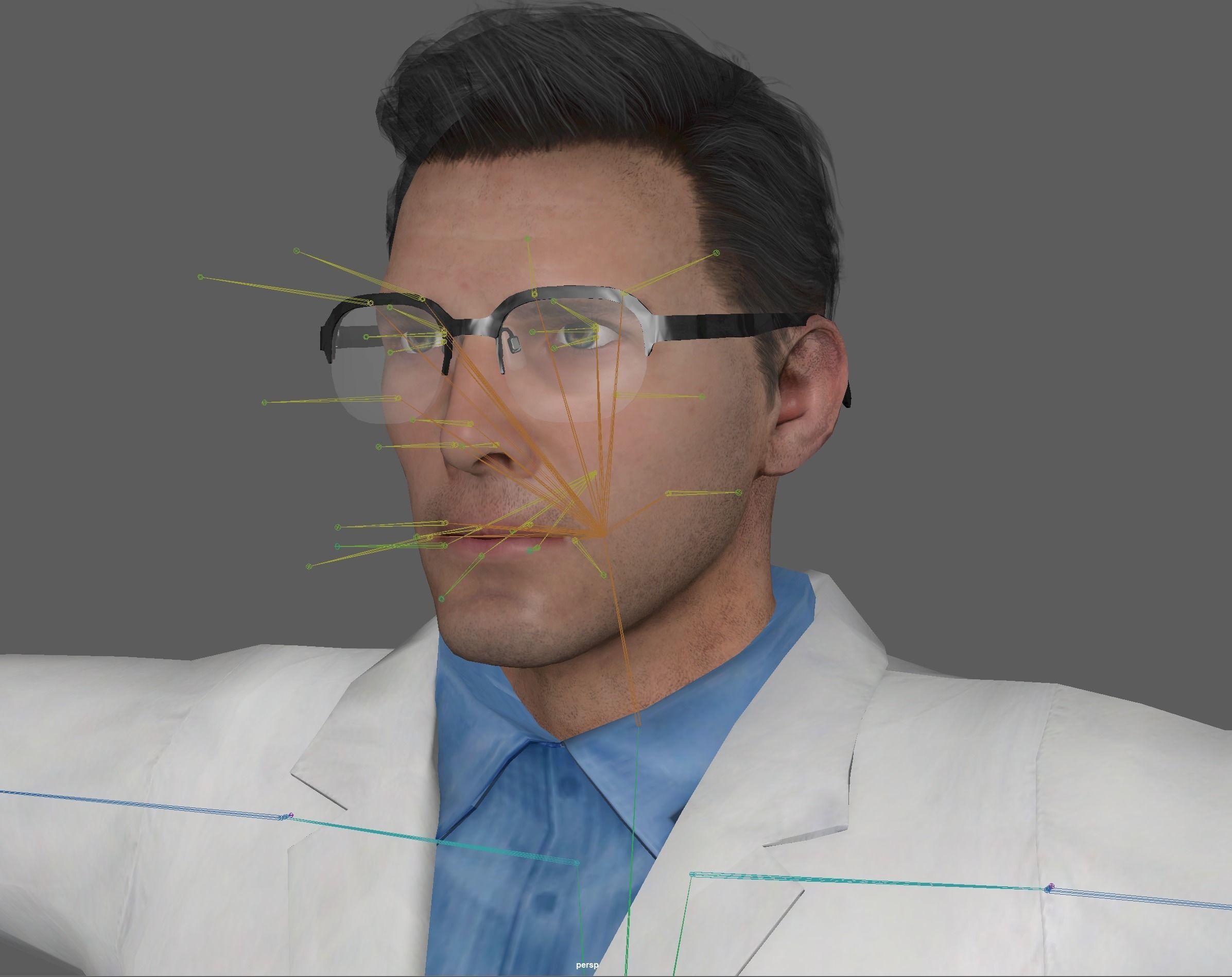 Scientist Doctor Rig 3D model rigged | CGTrader