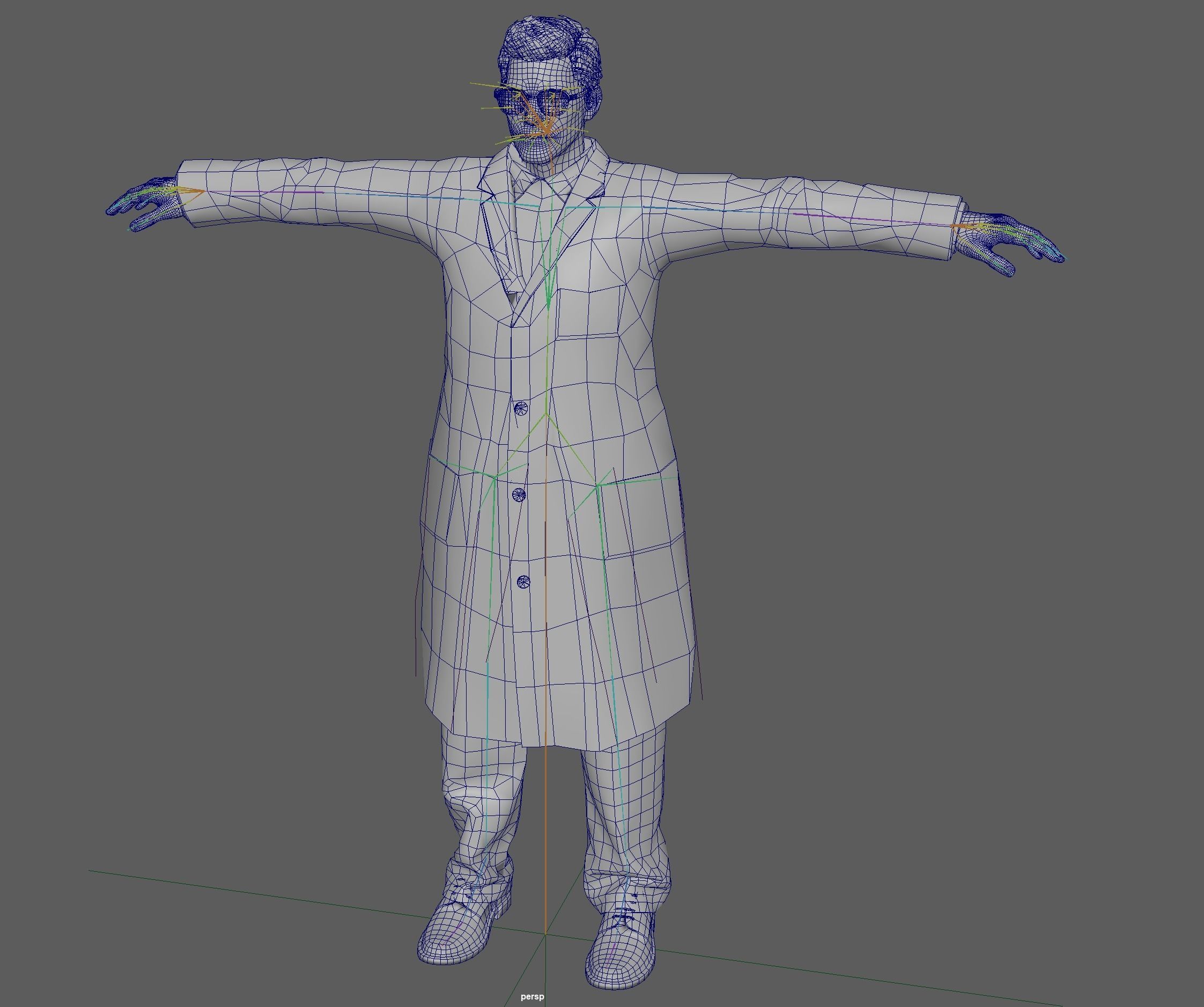 Scientist Doctor Rig 3D model rigged | CGTrader
