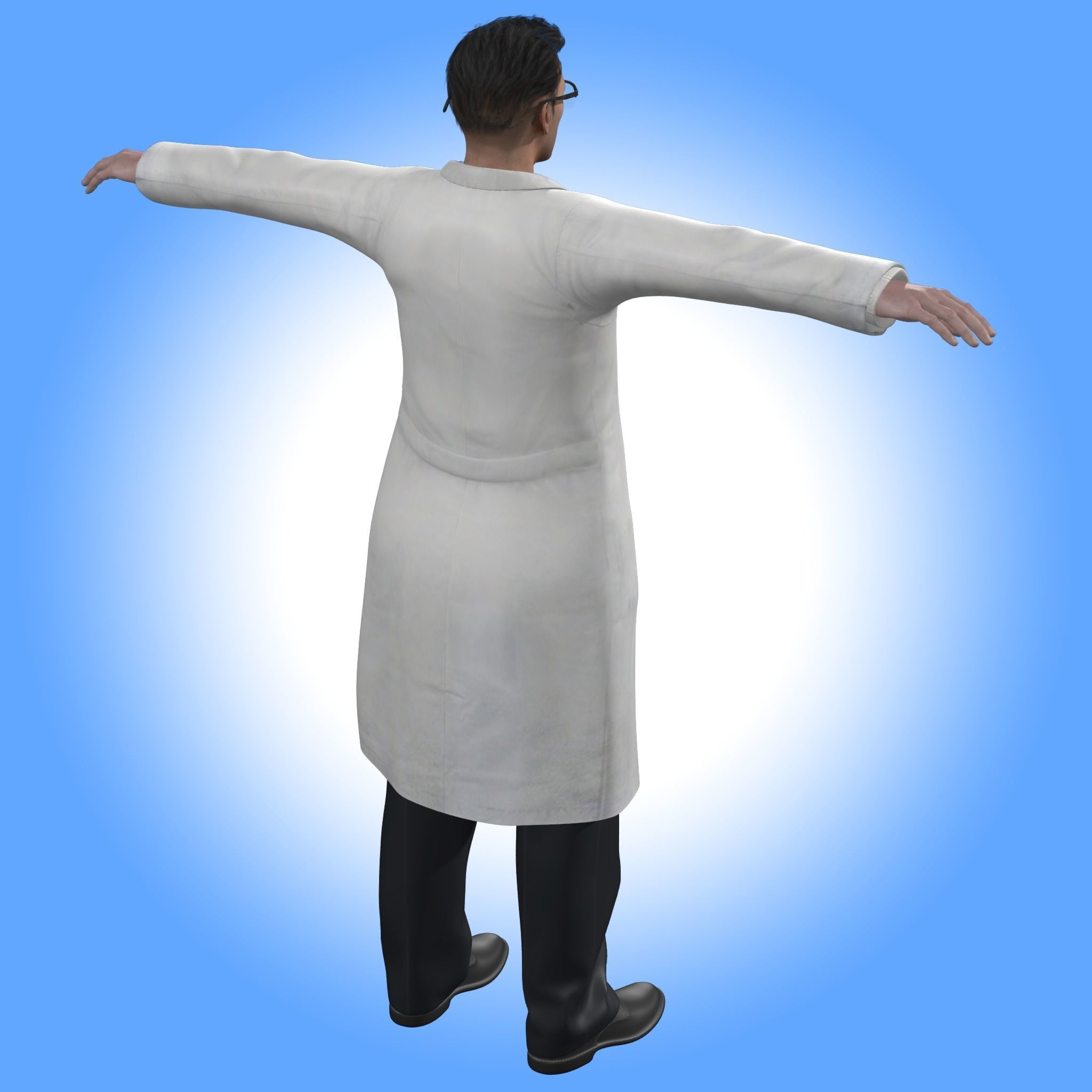 Scientist Doctor Rig 3D model rigged | CGTrader