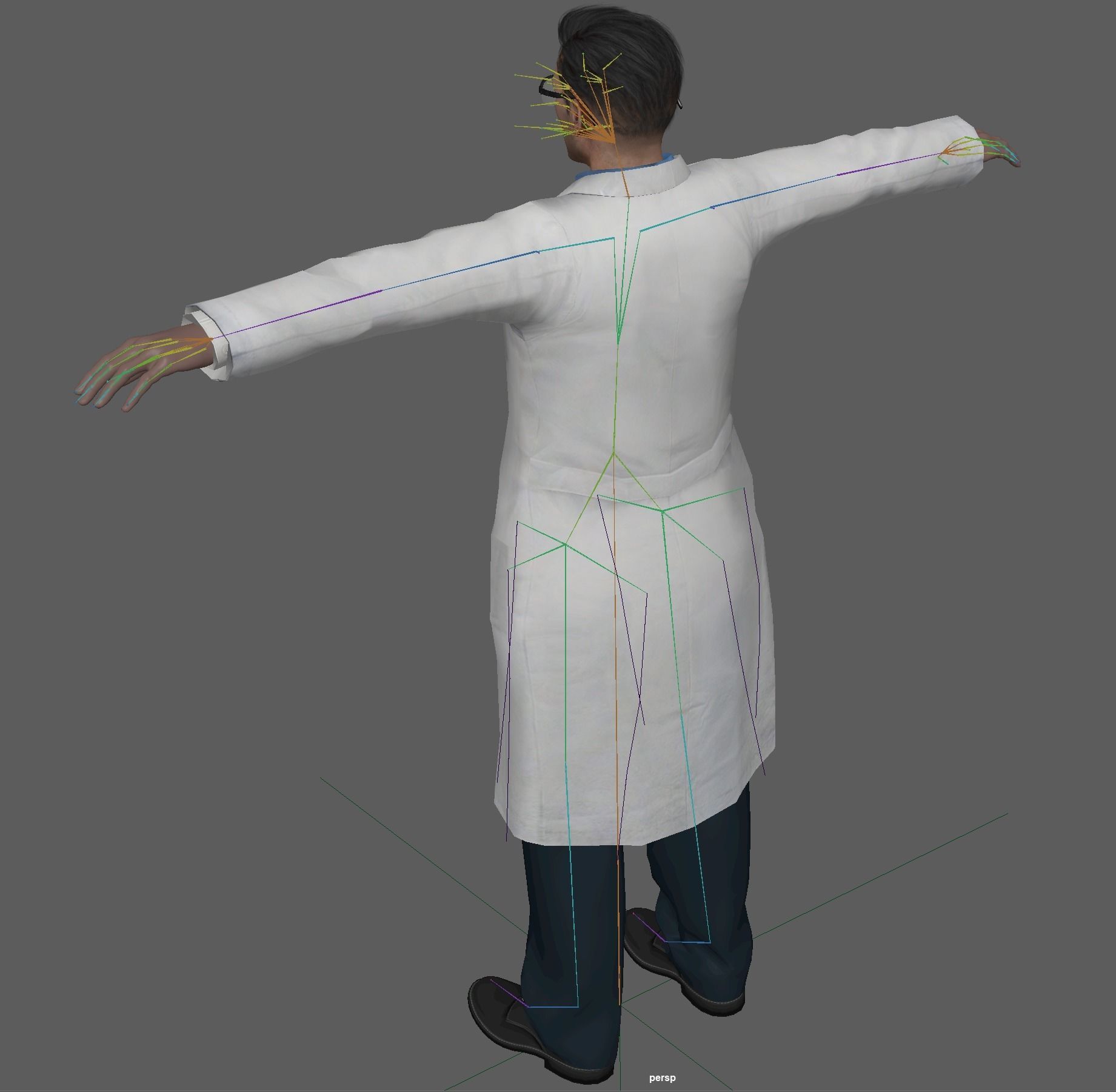 Scientist Doctor Rig 3D model rigged | CGTrader