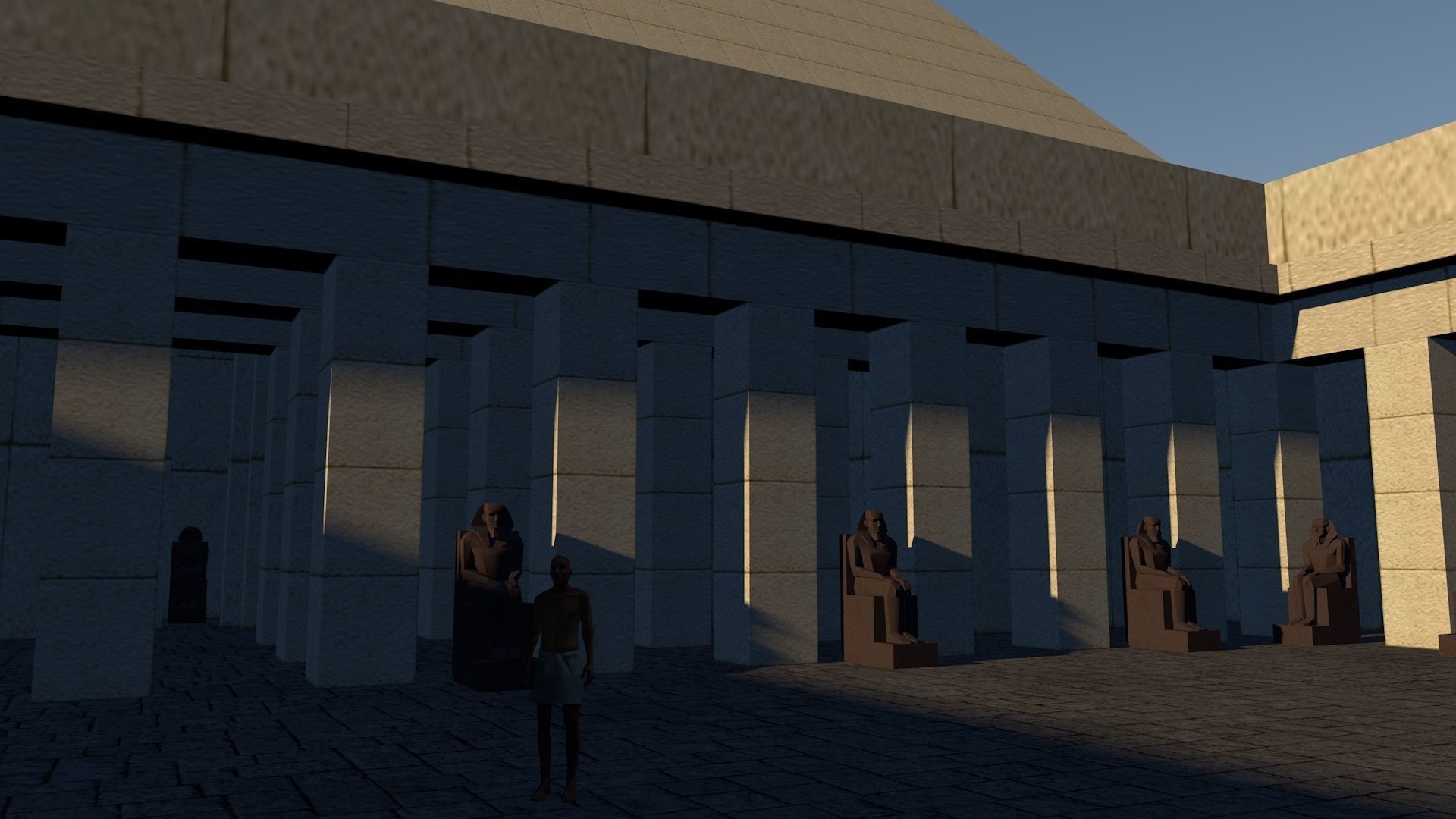 Giza Plateau true scale model 3D model | CGTrader