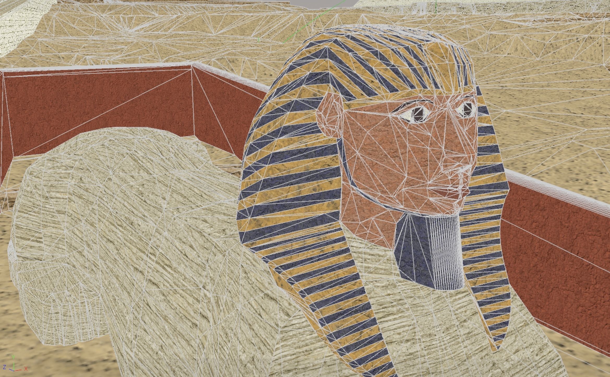Giza Plateau true scale model 3D model | CGTrader