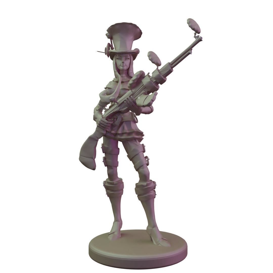 Caitlyn from League of Legends 3D model 3D printable | CGTrader